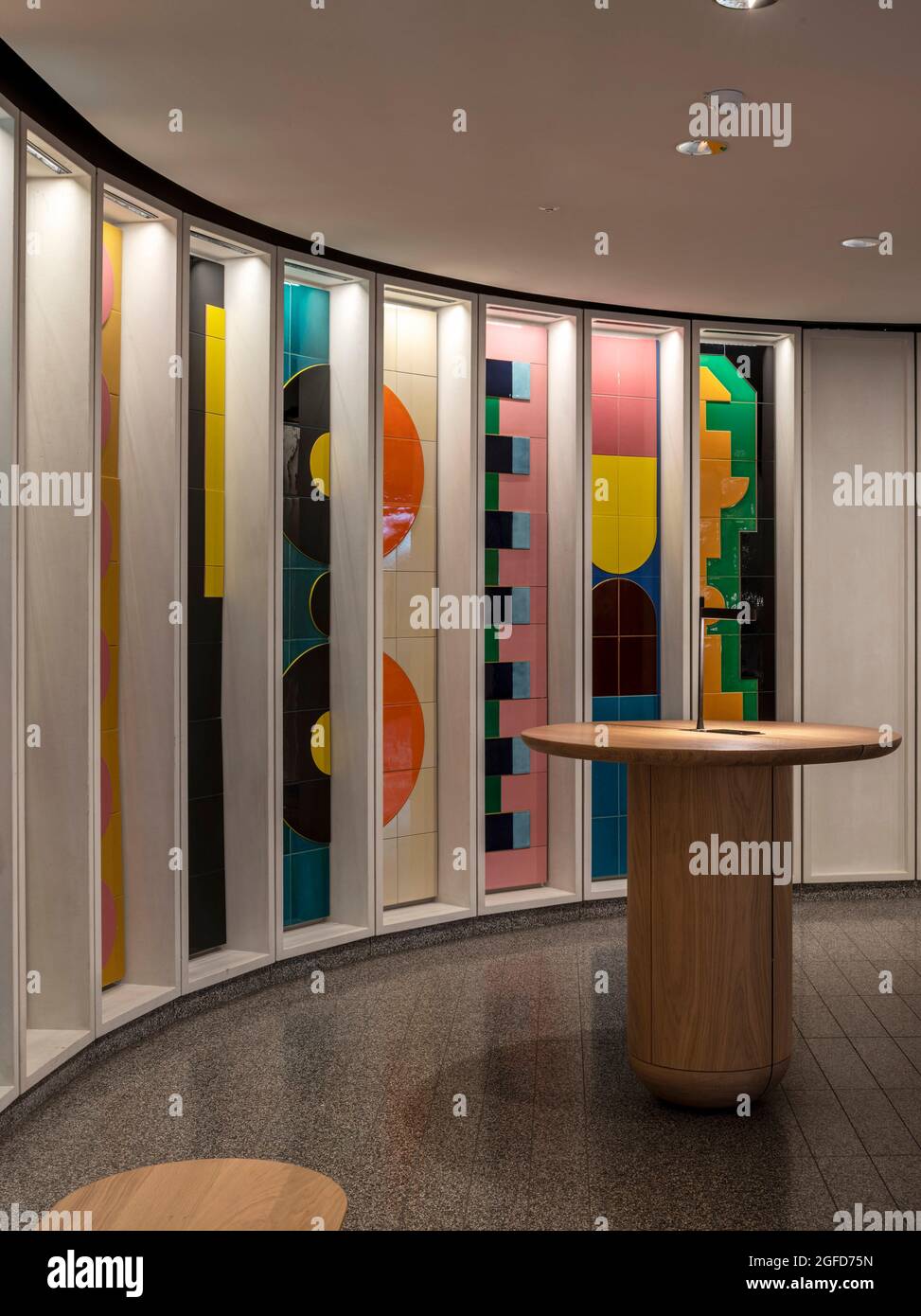 Entrance Lobby artwork, 'Interstice' by Lubna Chowdhary. 100 Liverpool ...