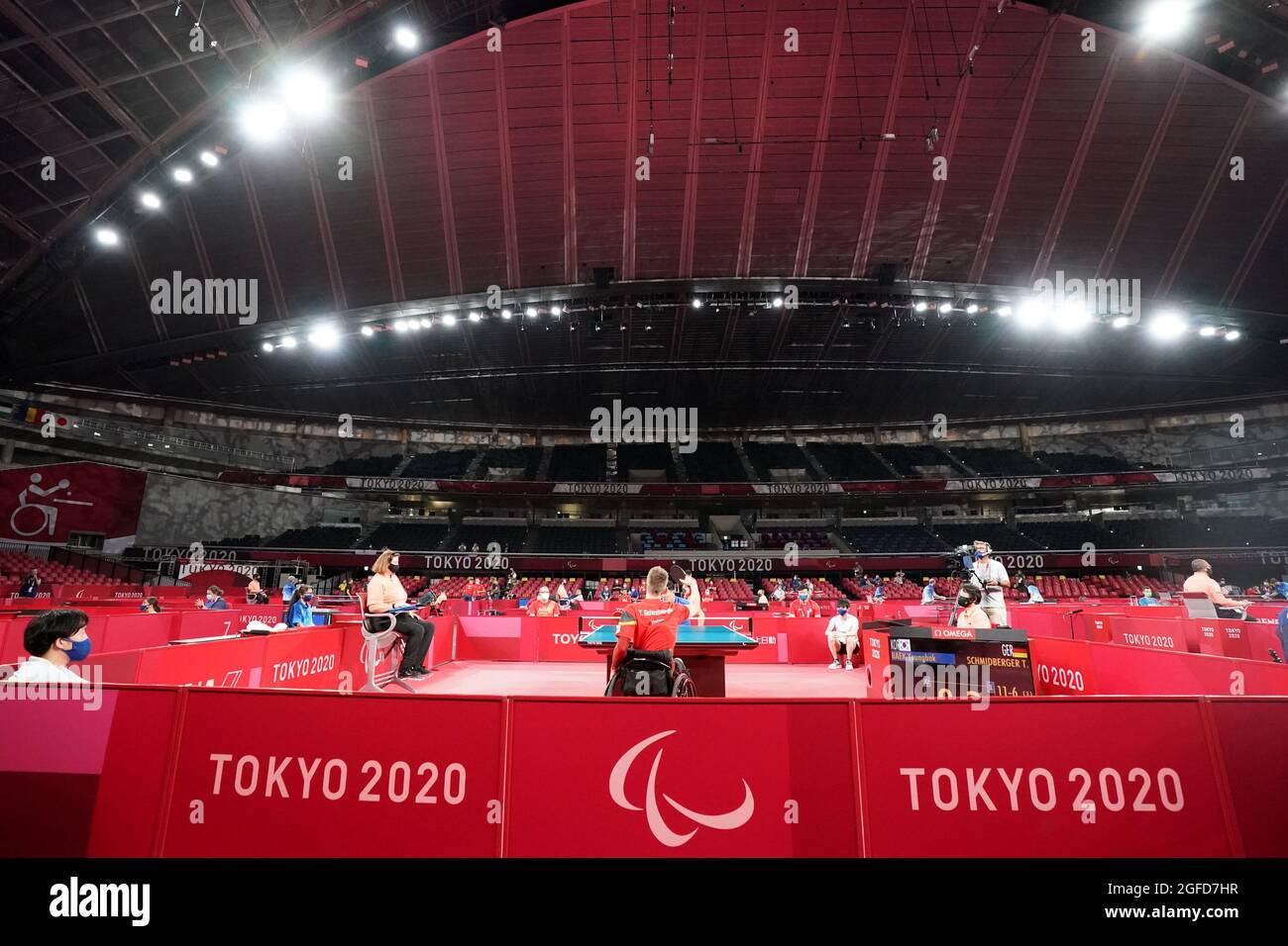 Tokyo, Japan. 25th Aug, 2021. Paralympics: Para table tennis ...