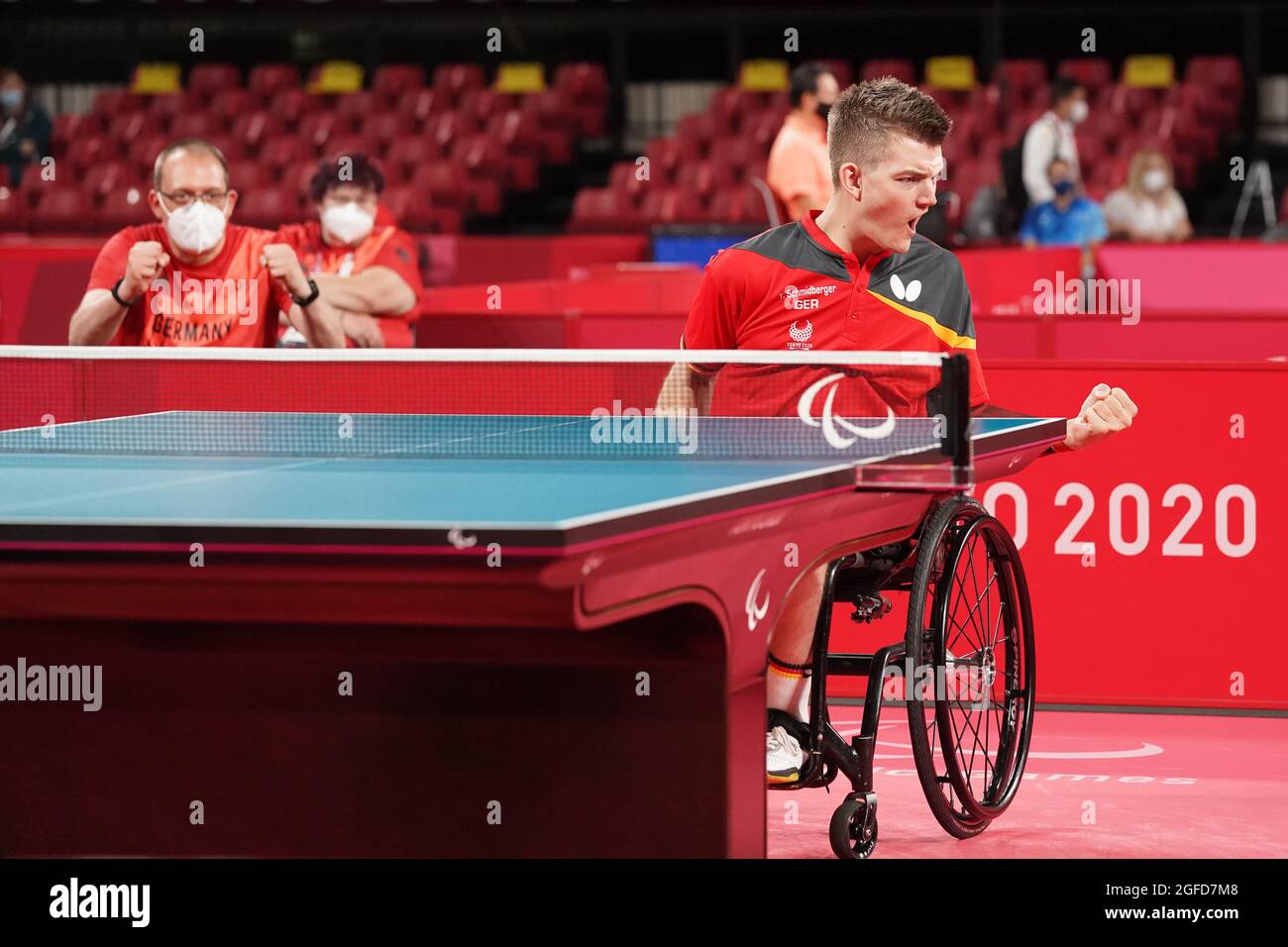 Tokyo, Japan. 25th Aug, 2021. Paralympics: Para table tennis ...