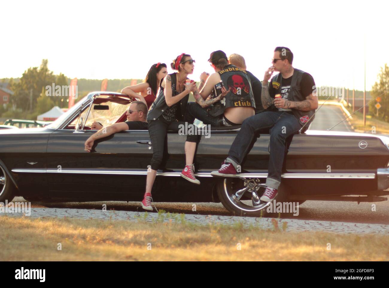 Rattvik, Sweden - July 27.2013: Show old Car Classic Car Week Rttvik ...