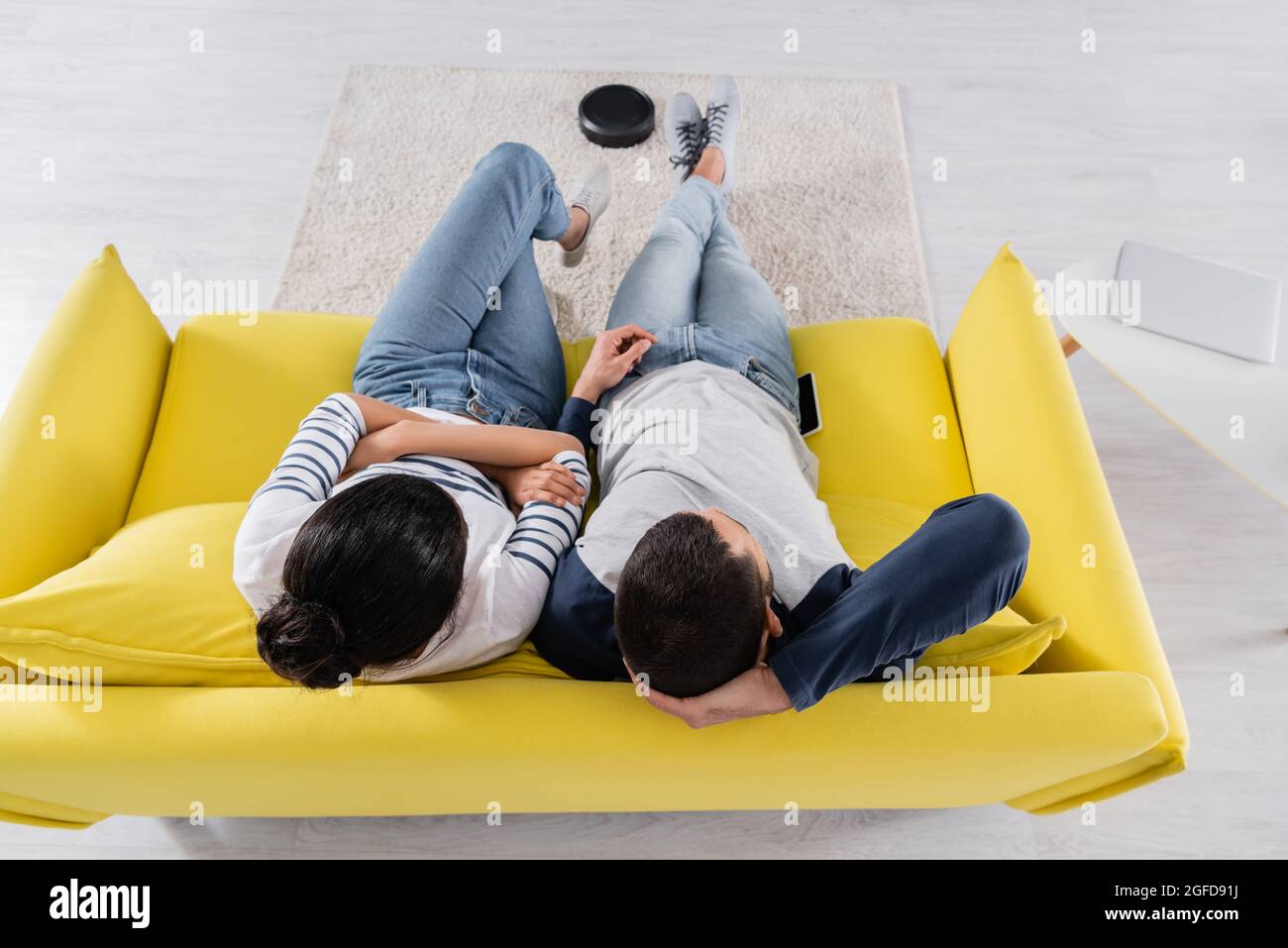 Overhead robot hi-res stock photography and images - Alamy