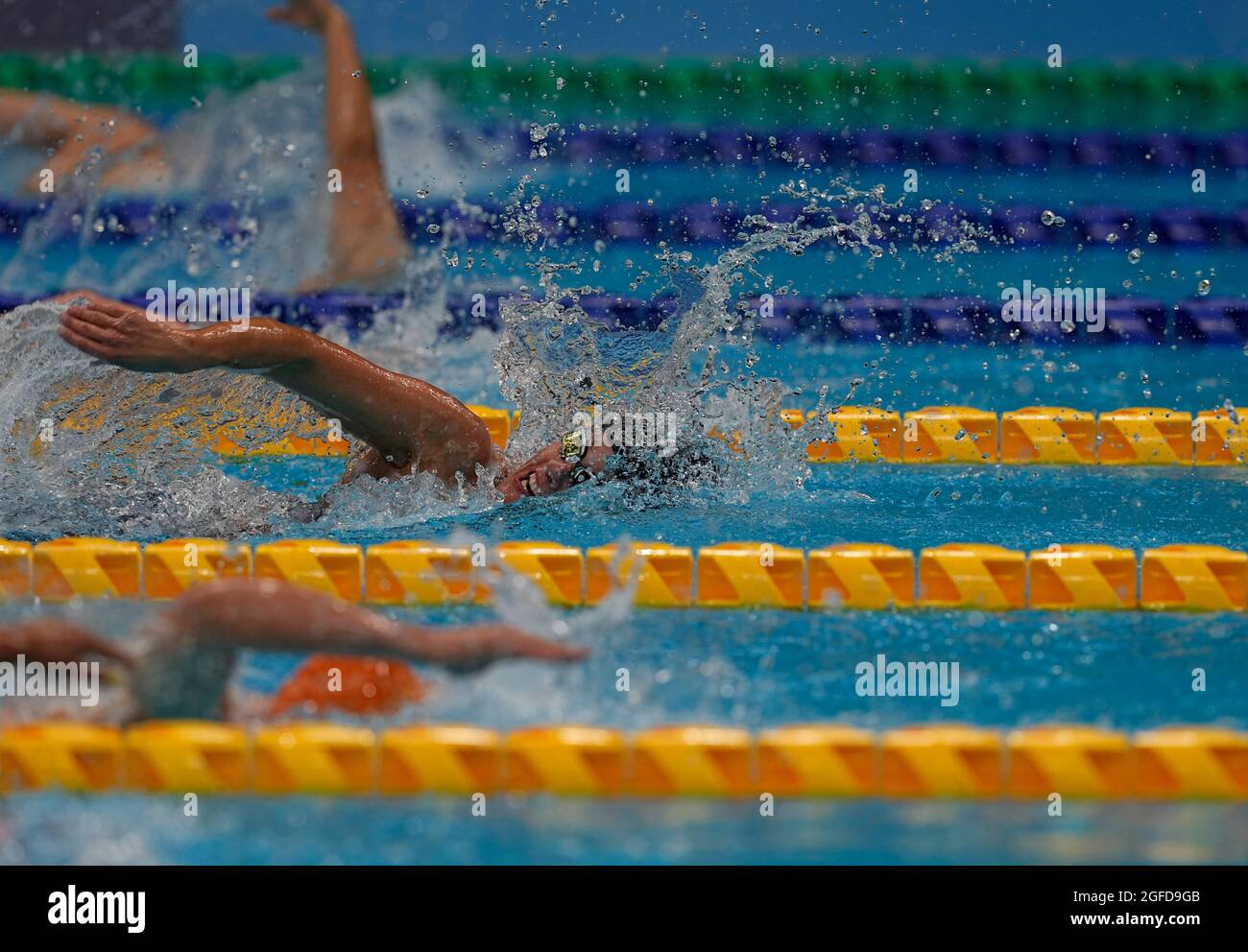 August 25, 2021: Elizabeth Marks from USA during swimming at the Tokyo ...