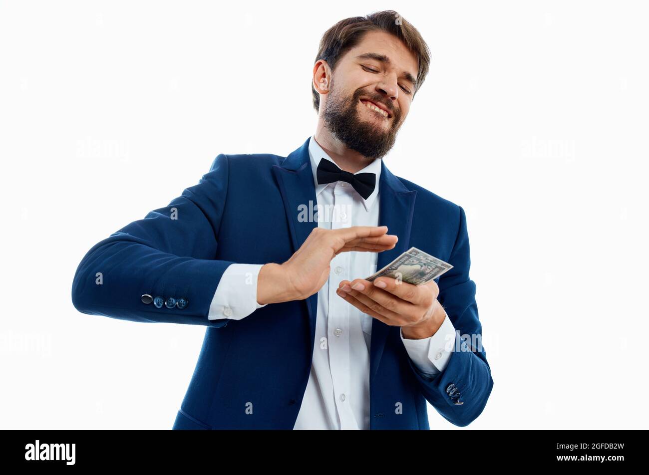 rich man finance success isolated background Stock Photo - Alamy