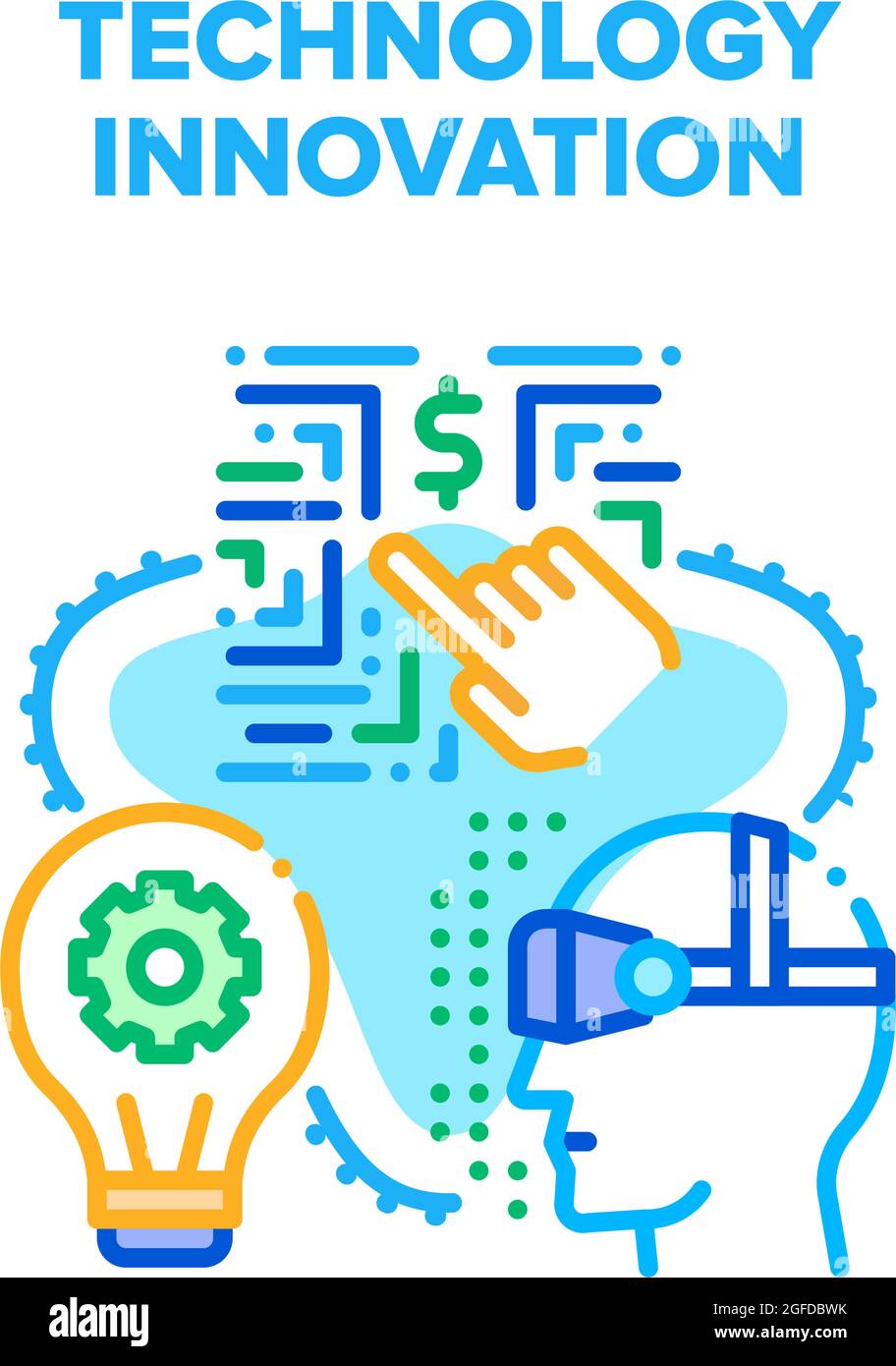 Technology Innovation Vector Concept Illustration Stock Vector Image ...