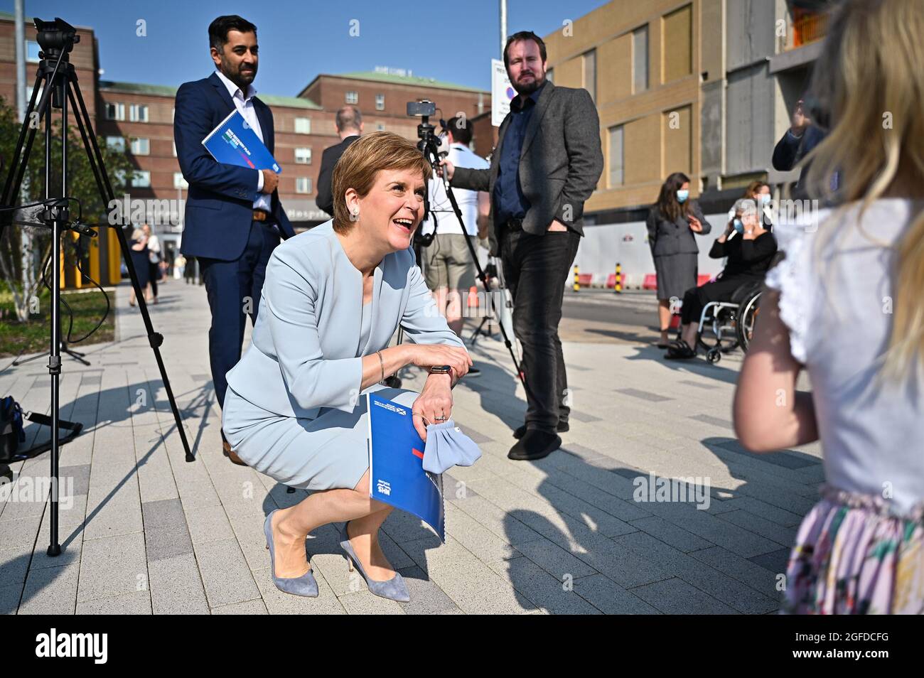 First Minister of Scotland Nicola Sturgeon during the launch of the NHS ...