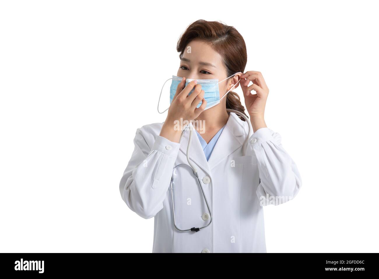 Doctors wearing personal protective equipment hi-res stock photography ...