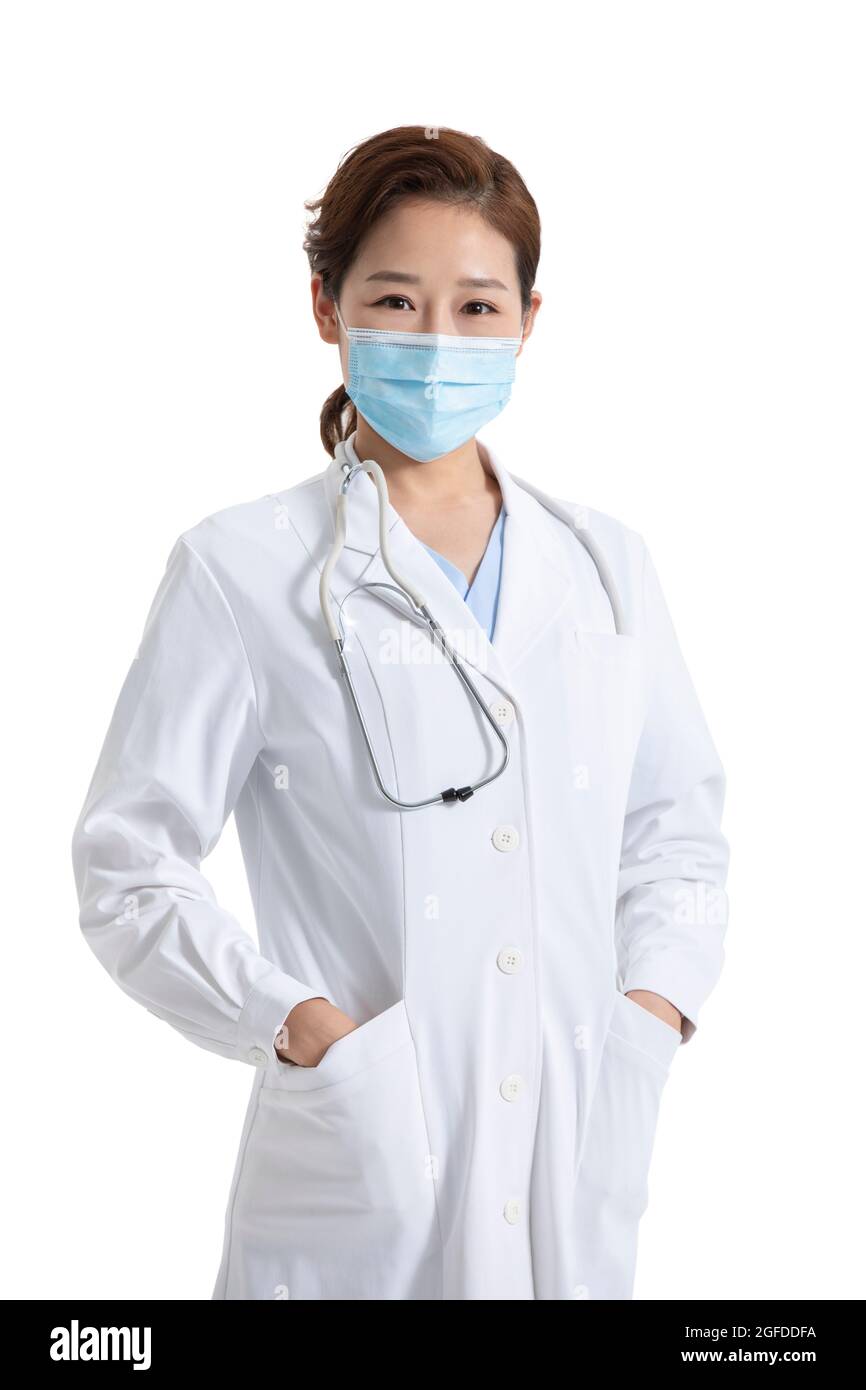 Portrait of confident young doctor Stock Photo - Alamy