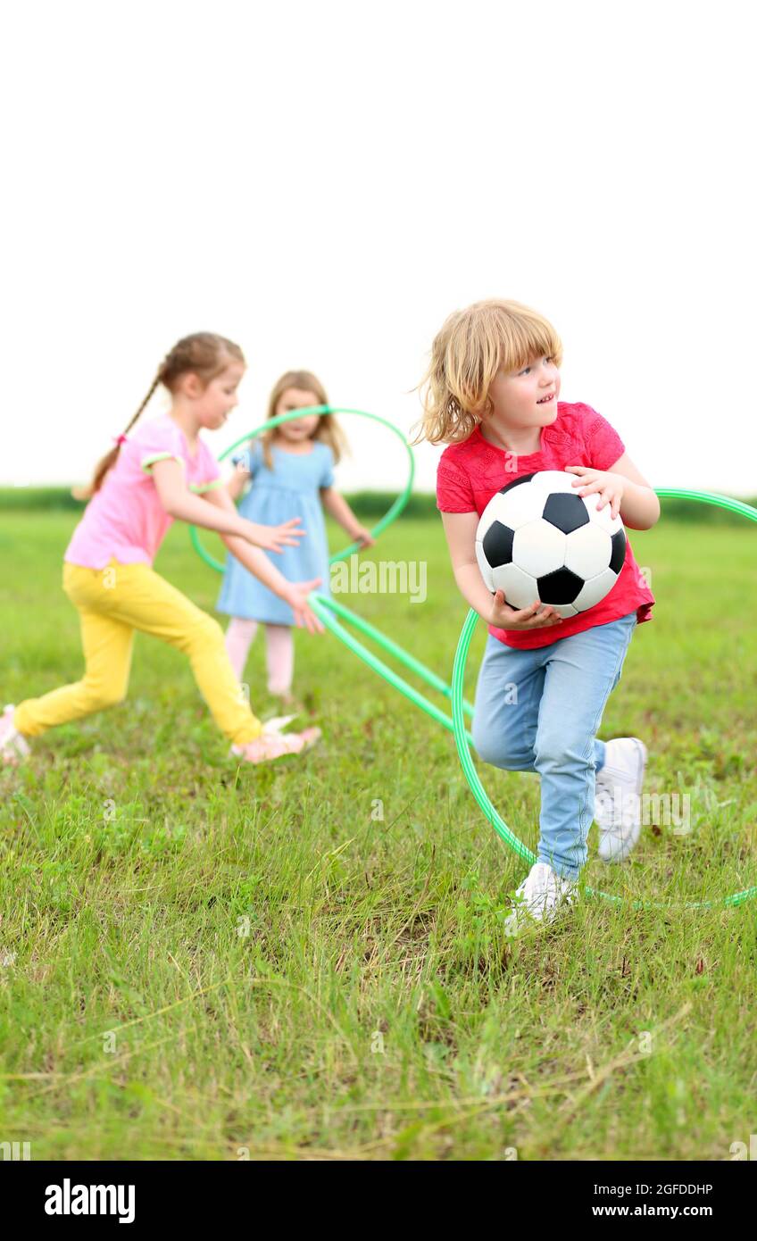Children having fun outdoor Stock Photo - Alamy