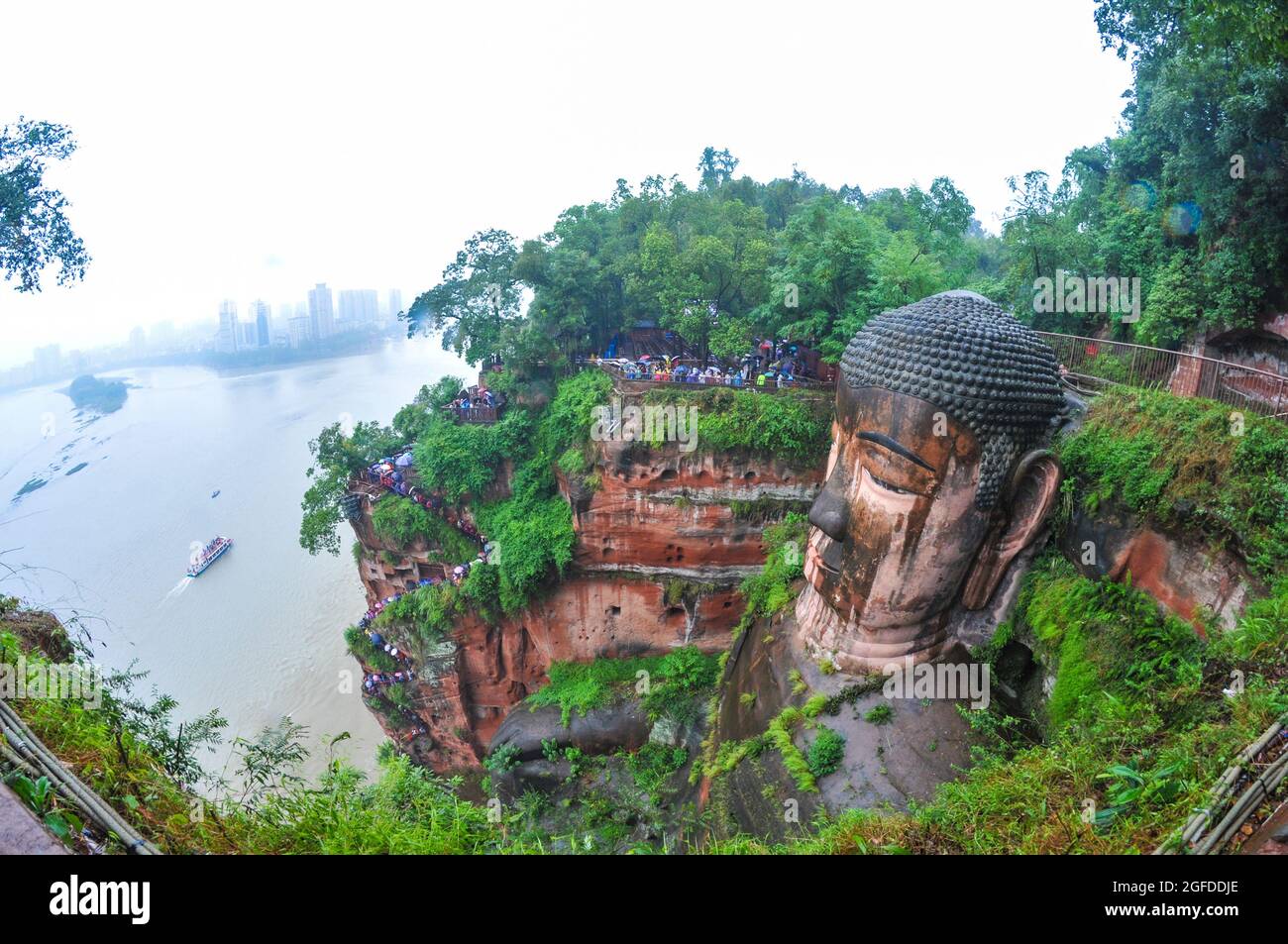 Giant Buddha in Leshan city Sichuan province China Stock Photo - Alamy