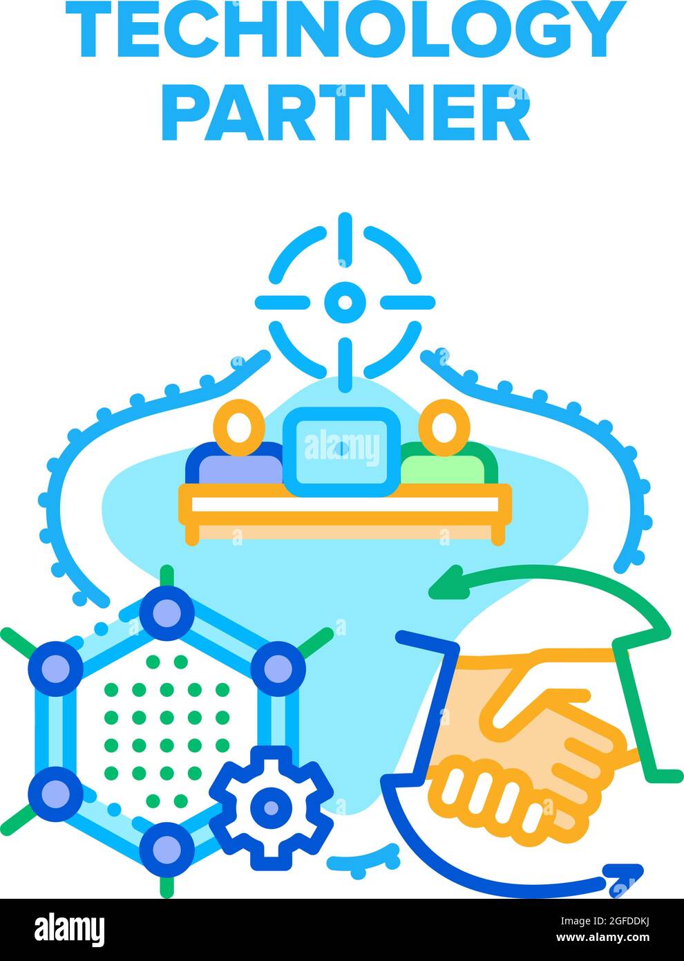 Technology Partner Vector Concept Illustration Stock Vector Image & Art ...