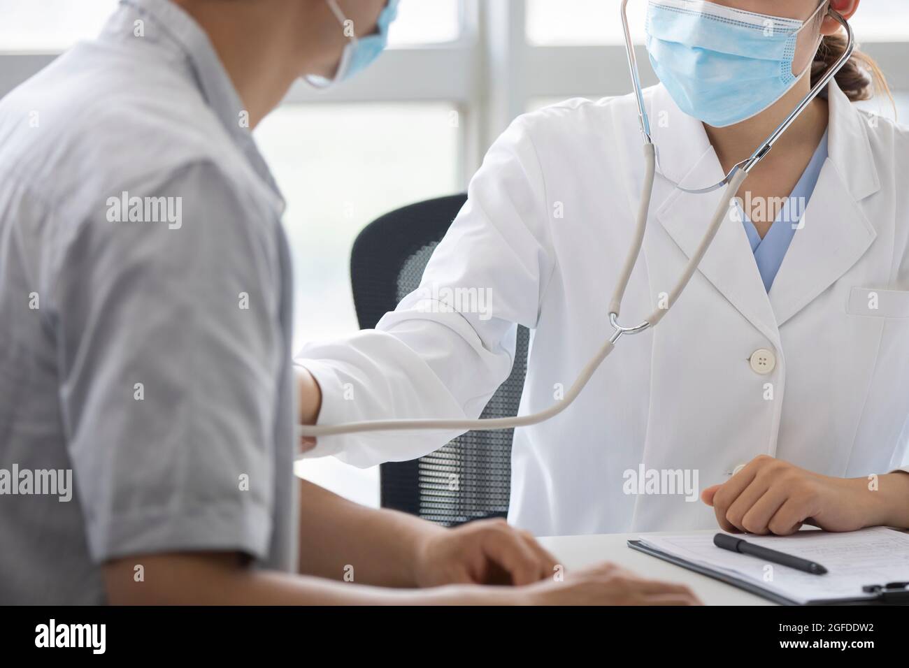 Midsection doctor sitting using hi-res stock photography and images - Alamy