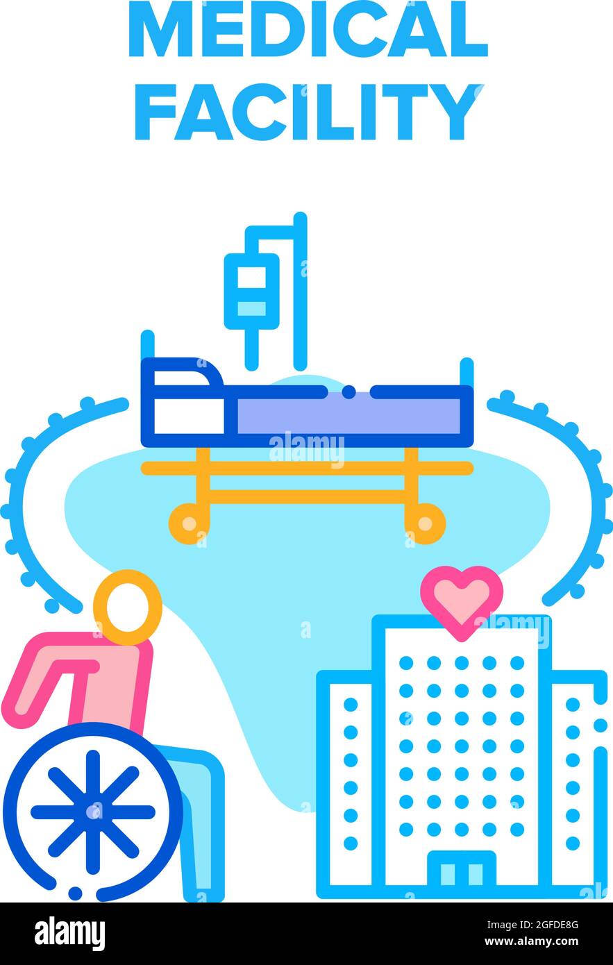 Medical Facility Vector Concept Color Illustration Stock Vector Image ...