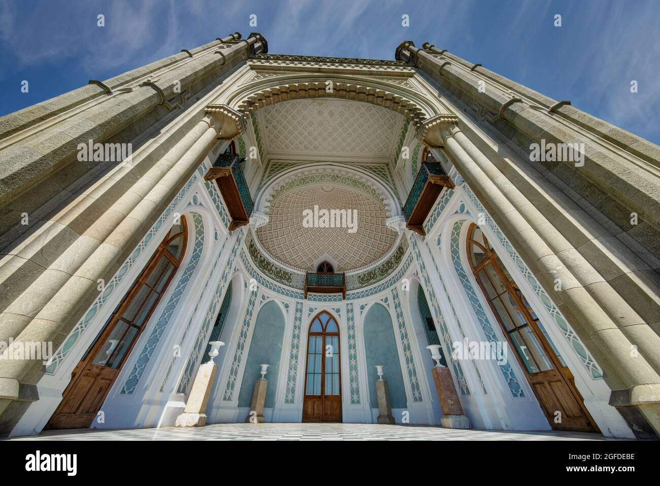 Vorontsov palace, Alupka, Crimea Stock Photo - Alamy