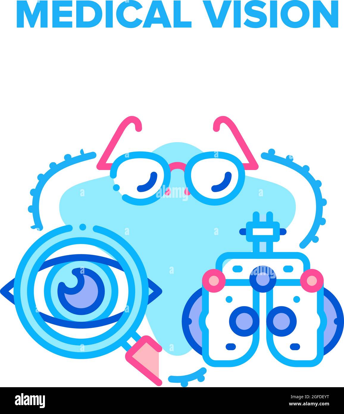 Medical Vision Vector Concept Color Illustration Stock Vector Image ...