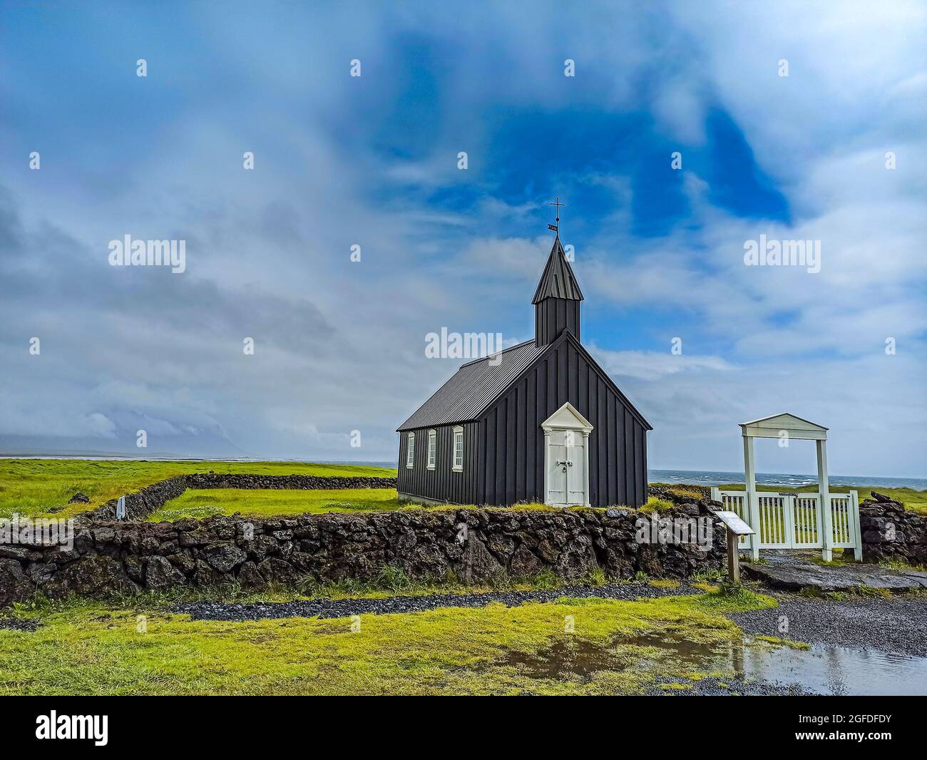 The Black Church of Budir is located on the southern coast of the ...