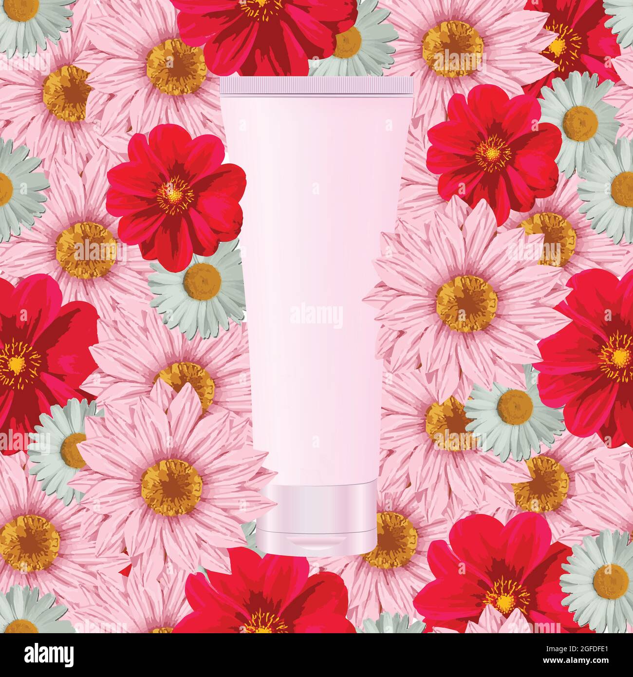 Summer flowers mock up Stock Vector Images - Alamy