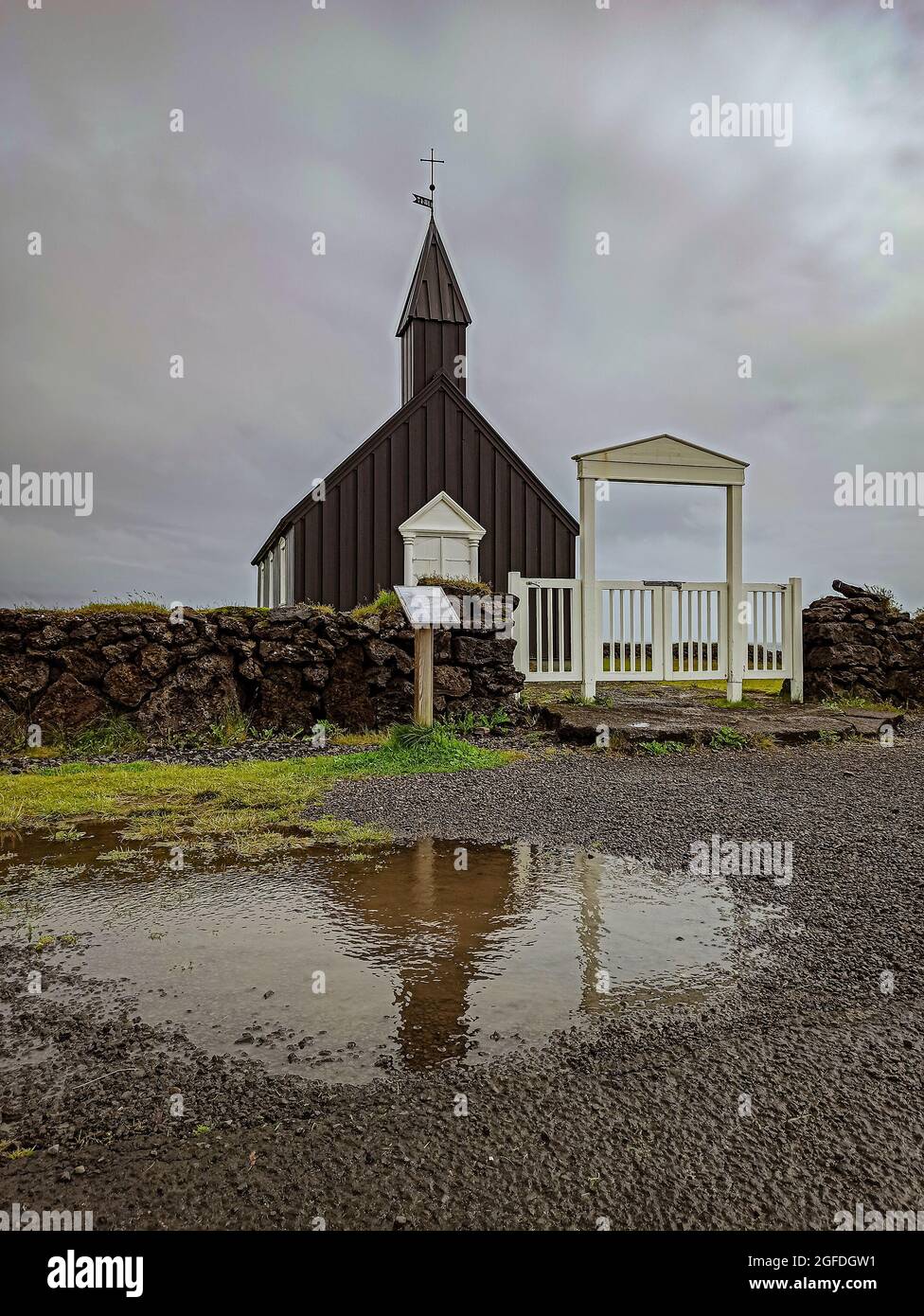 The Black Church of Budir is located on the southern coast of the ...