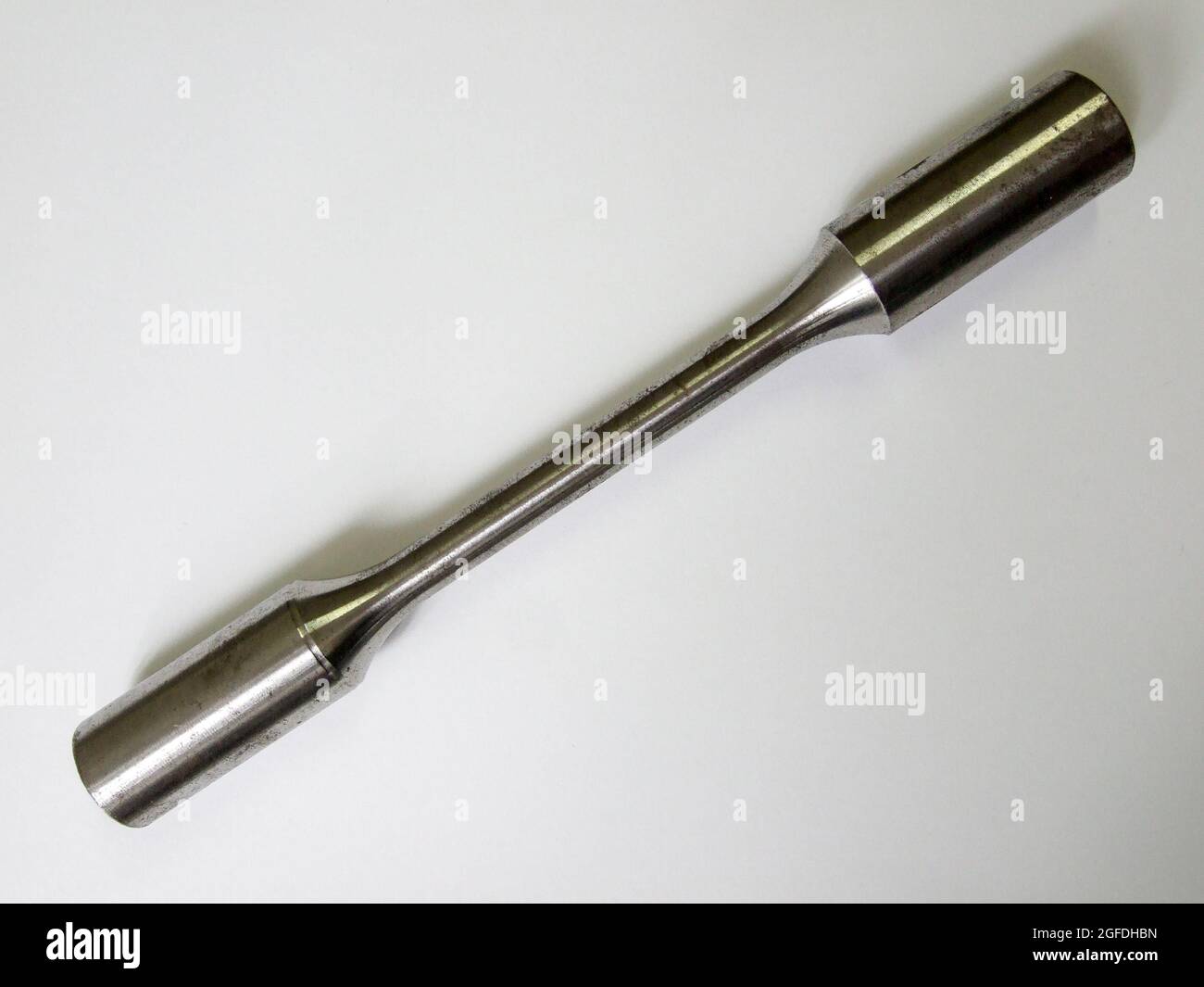 A steel specimen for traction tests used to define some mechanical ...