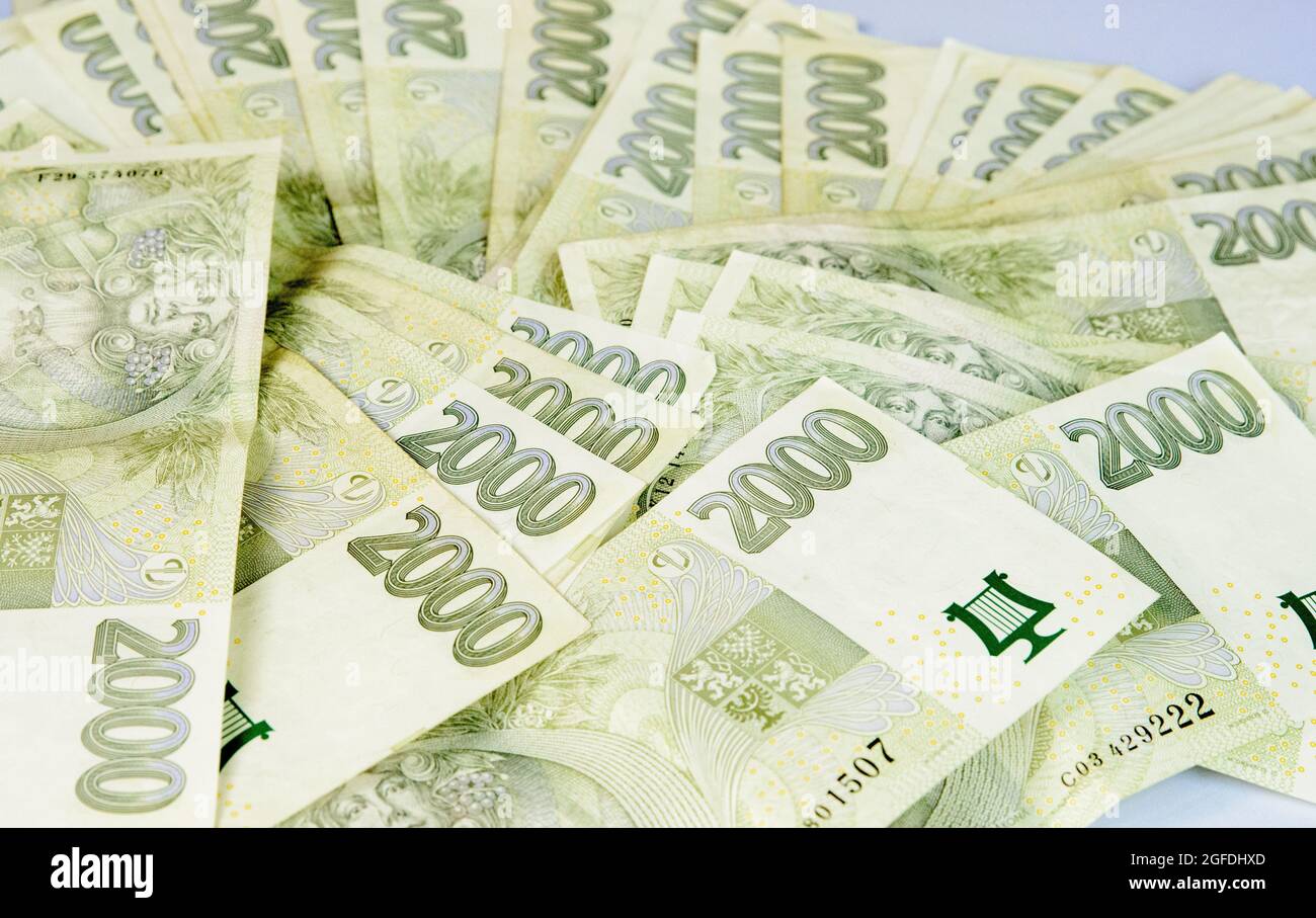 One hundred thousand crowns in two thousand banknotes. (CTK Photo/Tomas ...