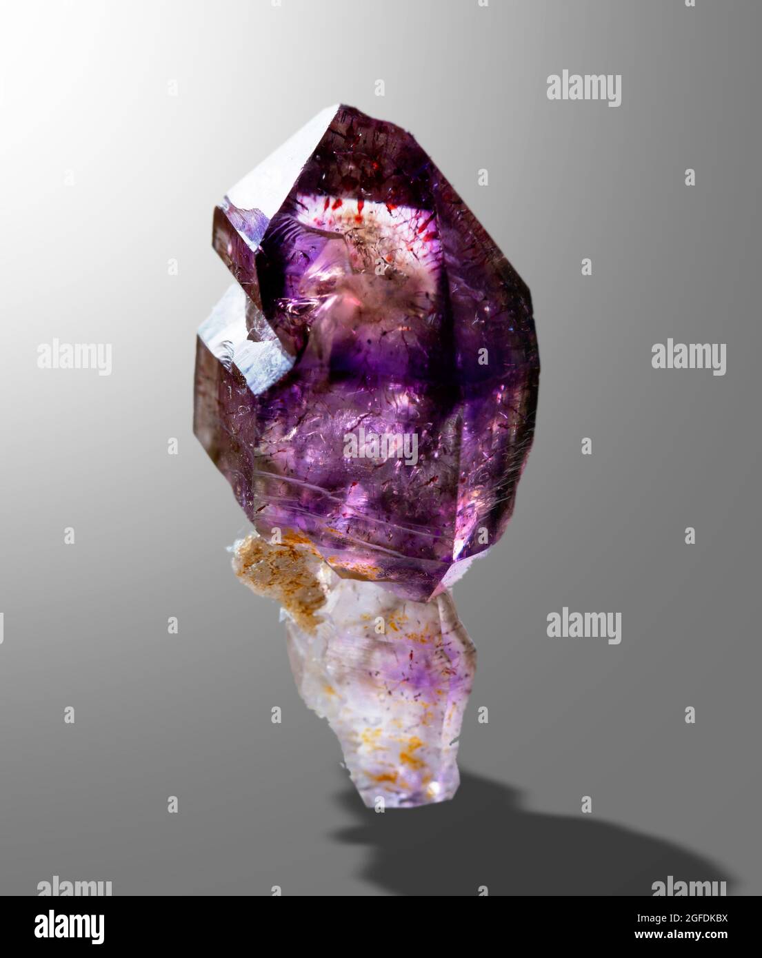 amethyst mineral specimen stone rock geology gem crystal Stock Photo ...