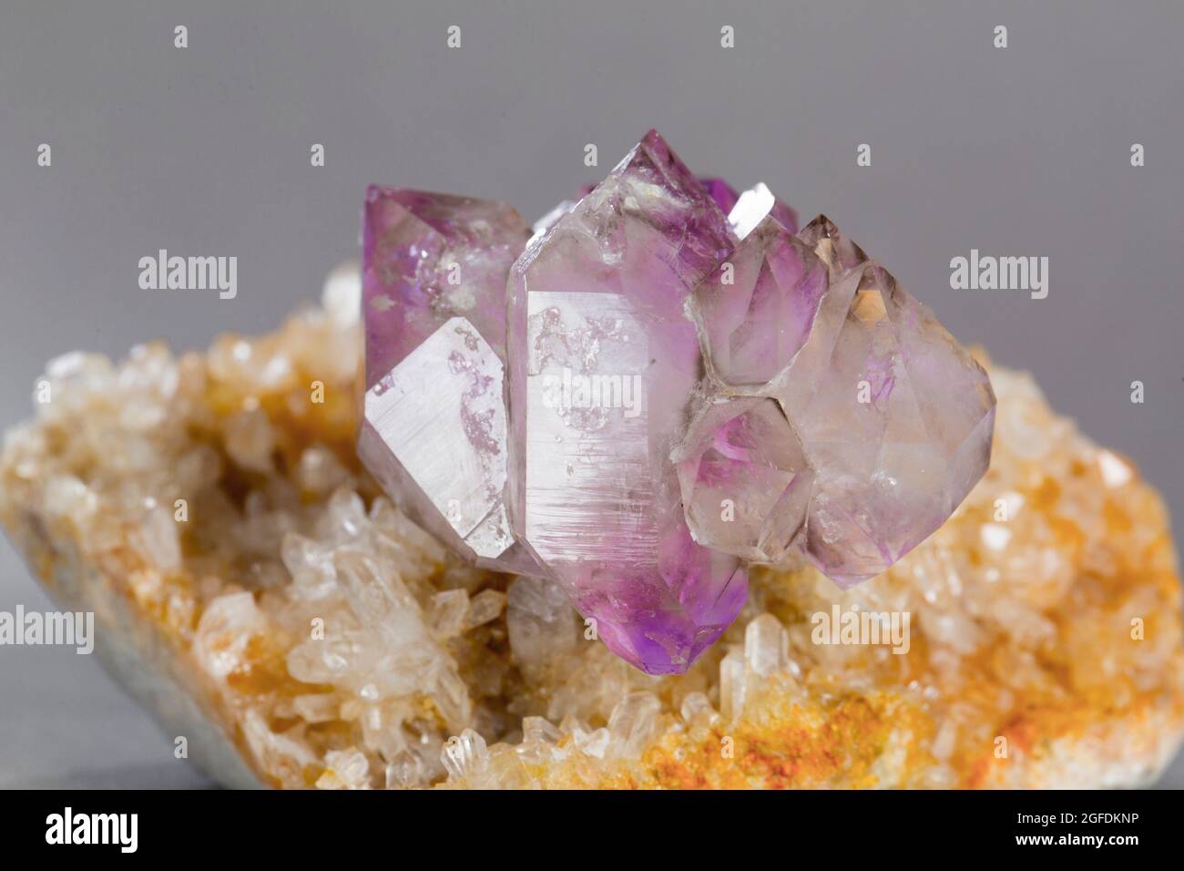 amethyst mineral specimen stone rock geology gem crystal Stock Photo ...