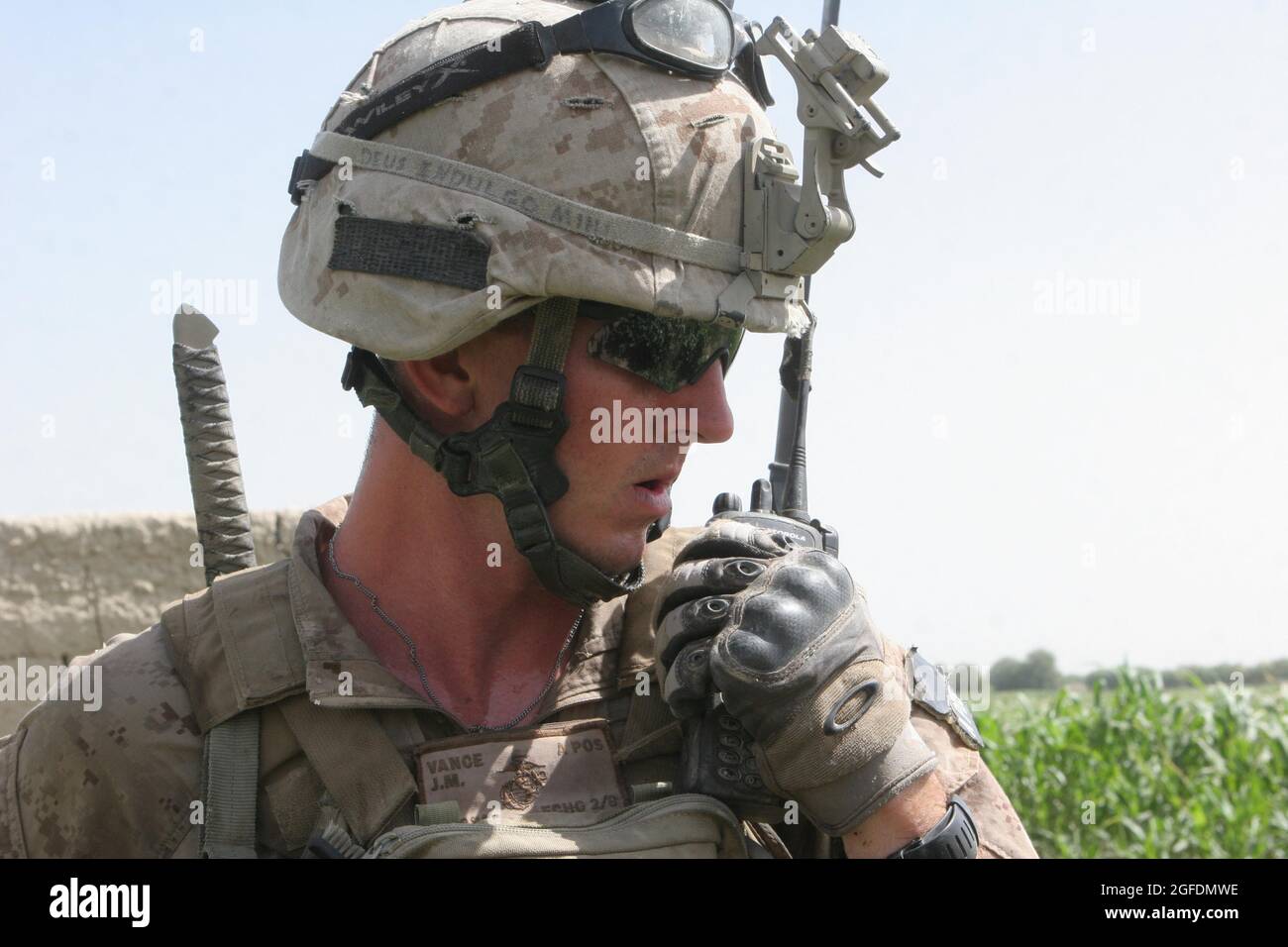 Lance Cpl. Josh Vance, a team leader with Company E, 2nd Battalion, 8th ...