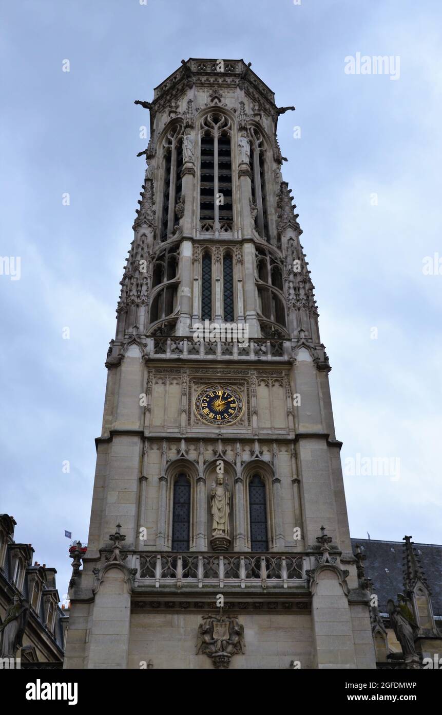 The Saint Jacques Tower in Paris, France Stock Photo - Alamy