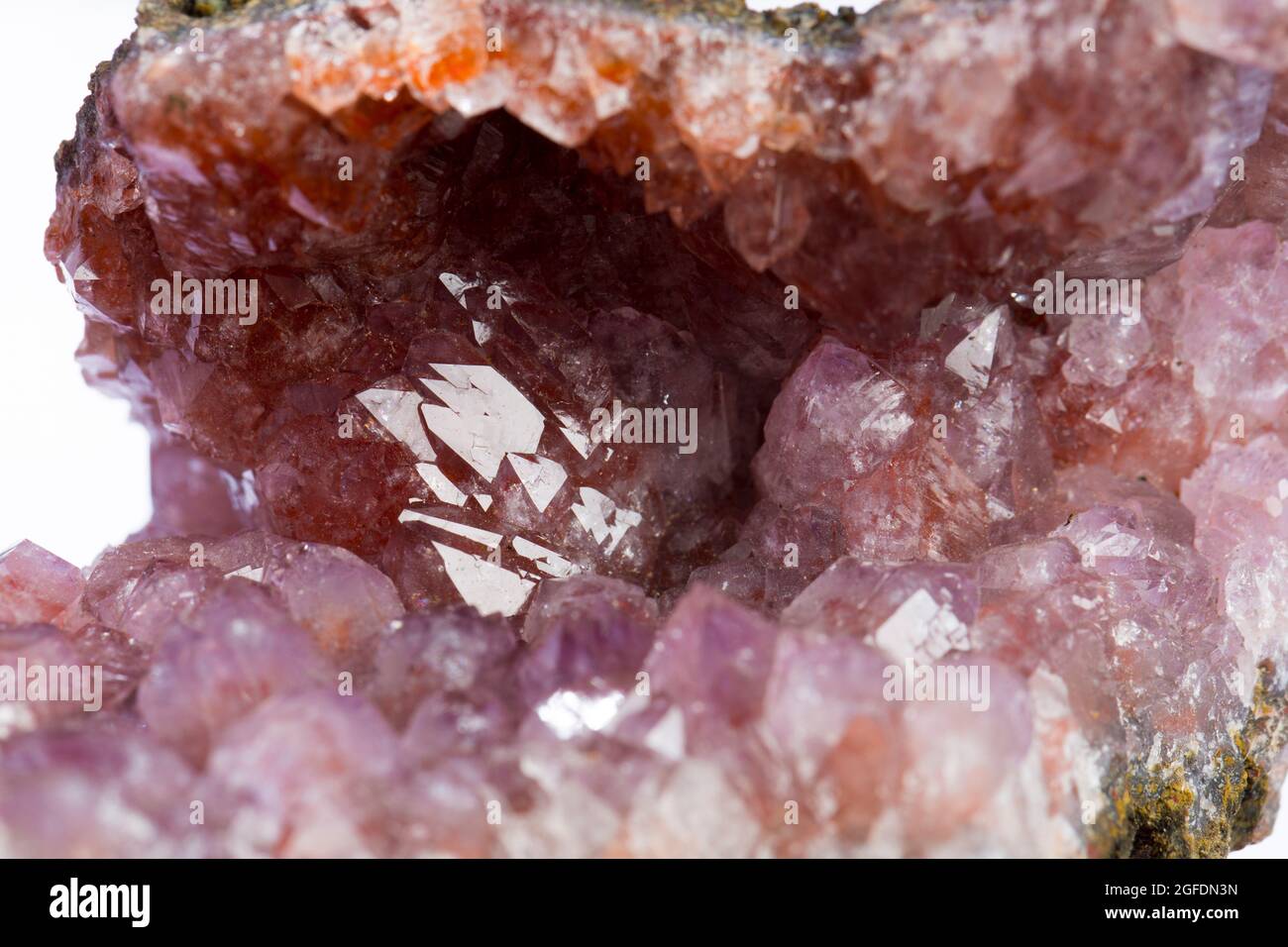 amethyst mineral specimen stone rock geology gem crystal Stock Photo ...