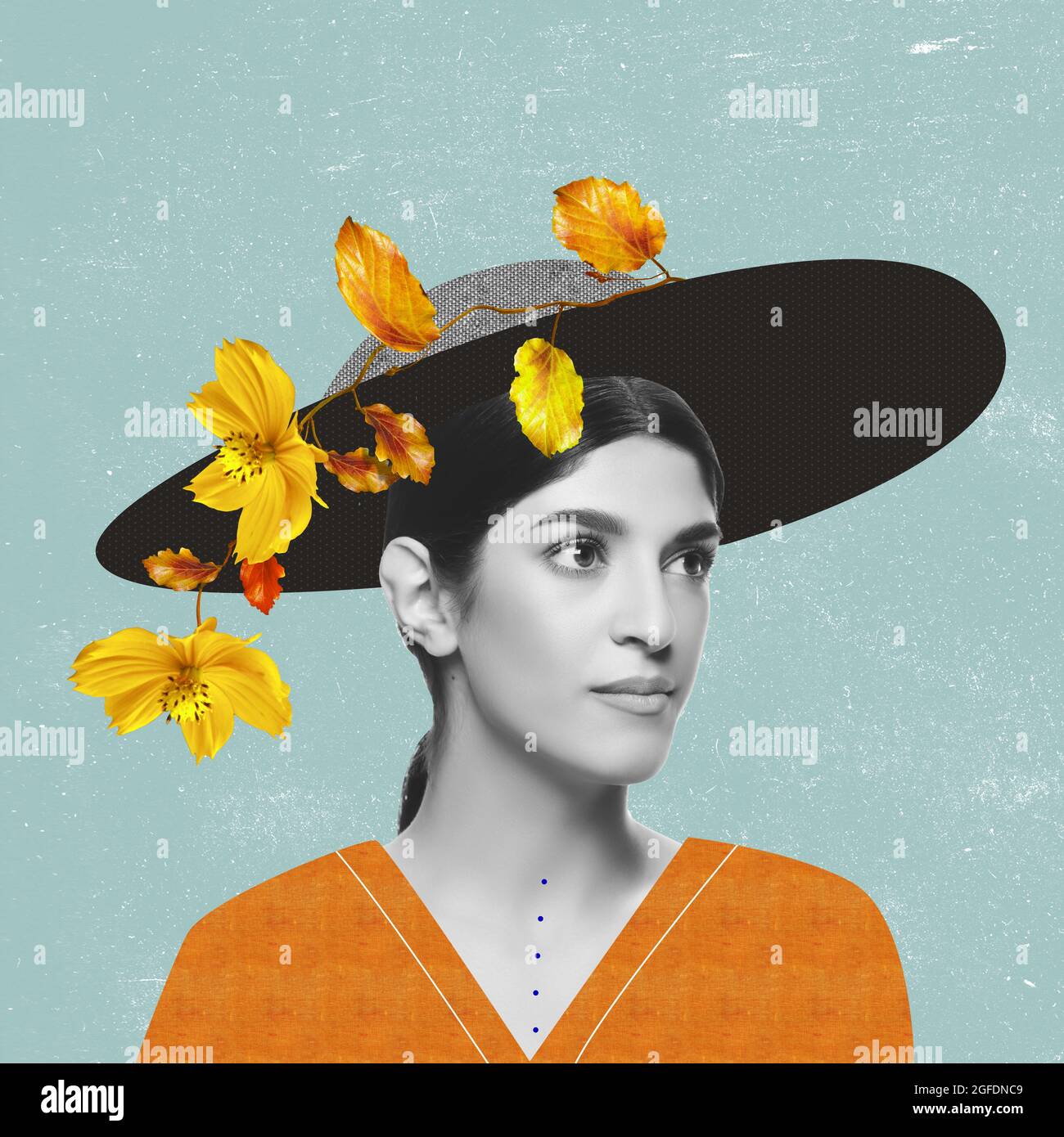 Modern design, contemporary art collage. Inspiration, idea, trendy ...