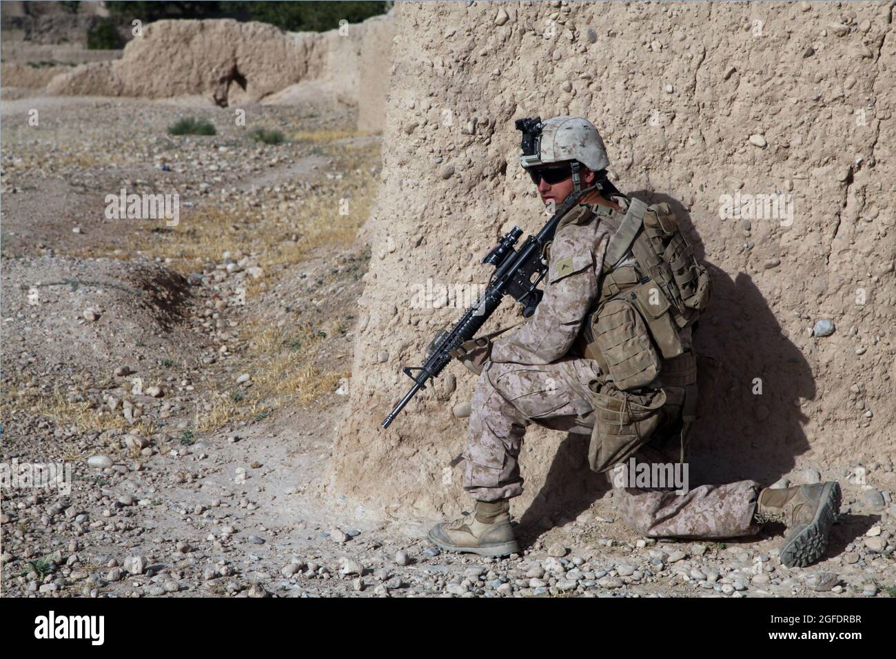 U S Marine Corps Lance Cpl Nicholas Stadnik With Fox Company 2nd