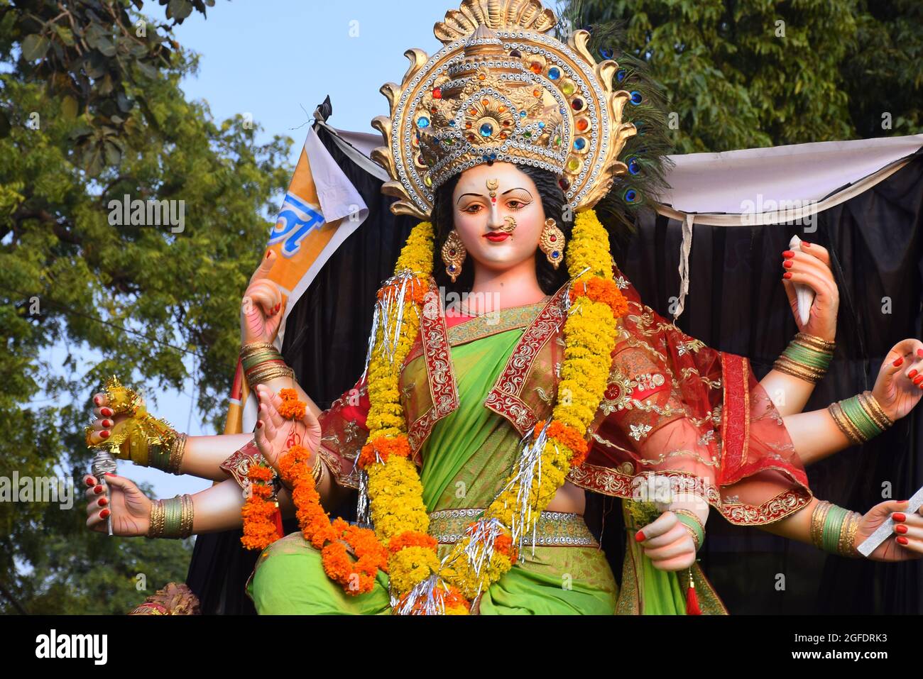 Durga Idol Face High Resolution Stock Photography and Images - Alamy