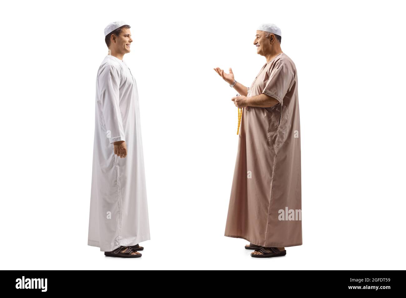 Arab father and son profile hi-res stock photography and images - Alamy