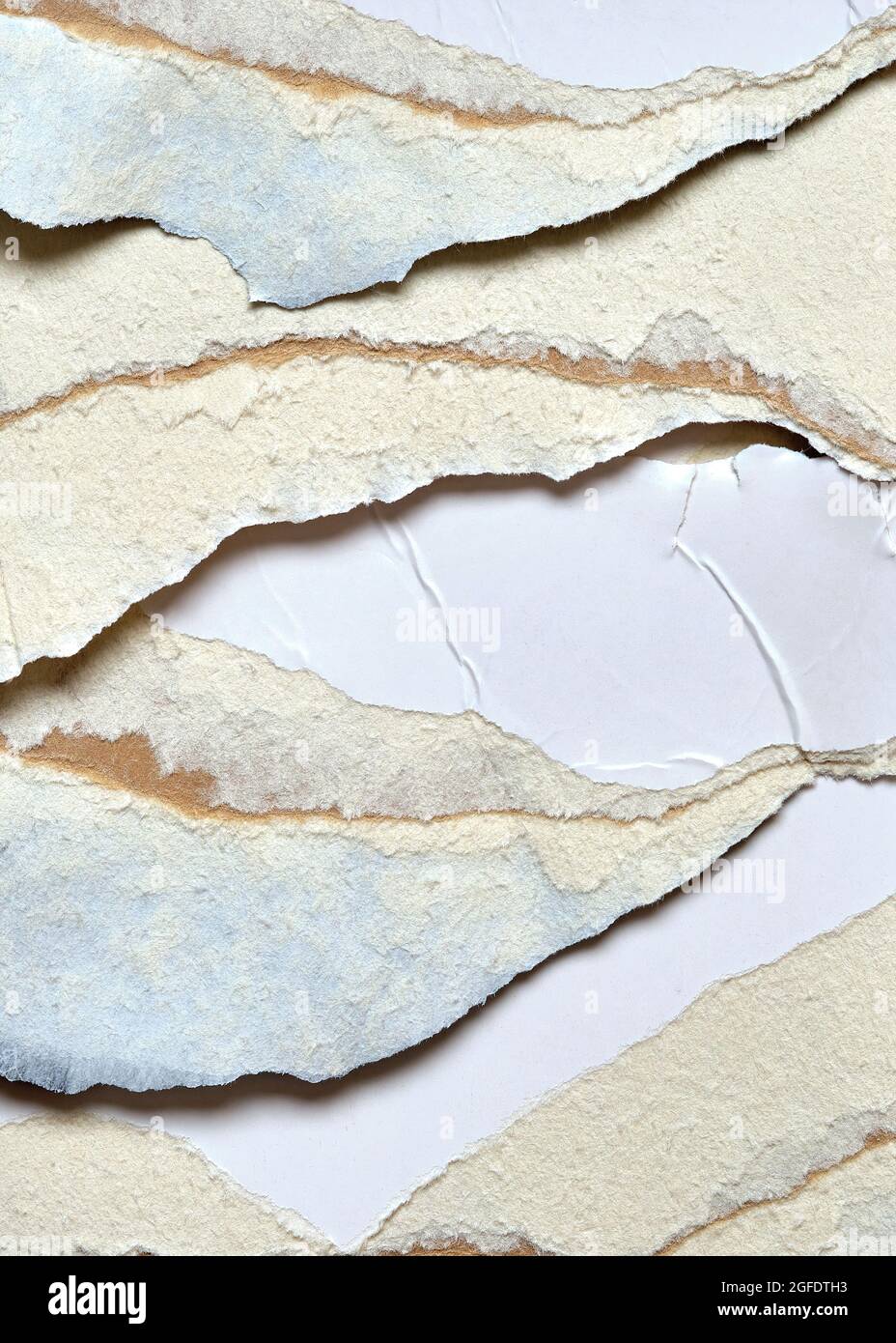 Torn Paper Collage Style, Ripped Paper Effect, Texture Abstract ...