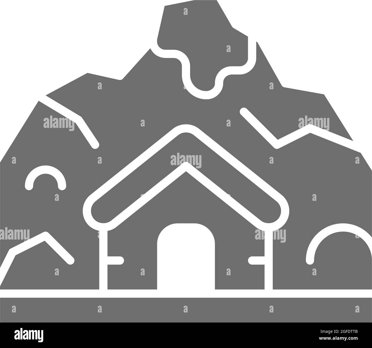 Natural disaster catastrophe volcanic Black and White Stock Photos ...