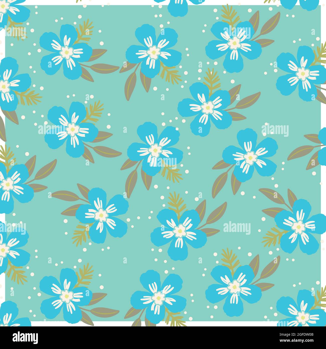 Print for kerchief, bandana, scarf, handkerchief, shawl, neck scarf ...