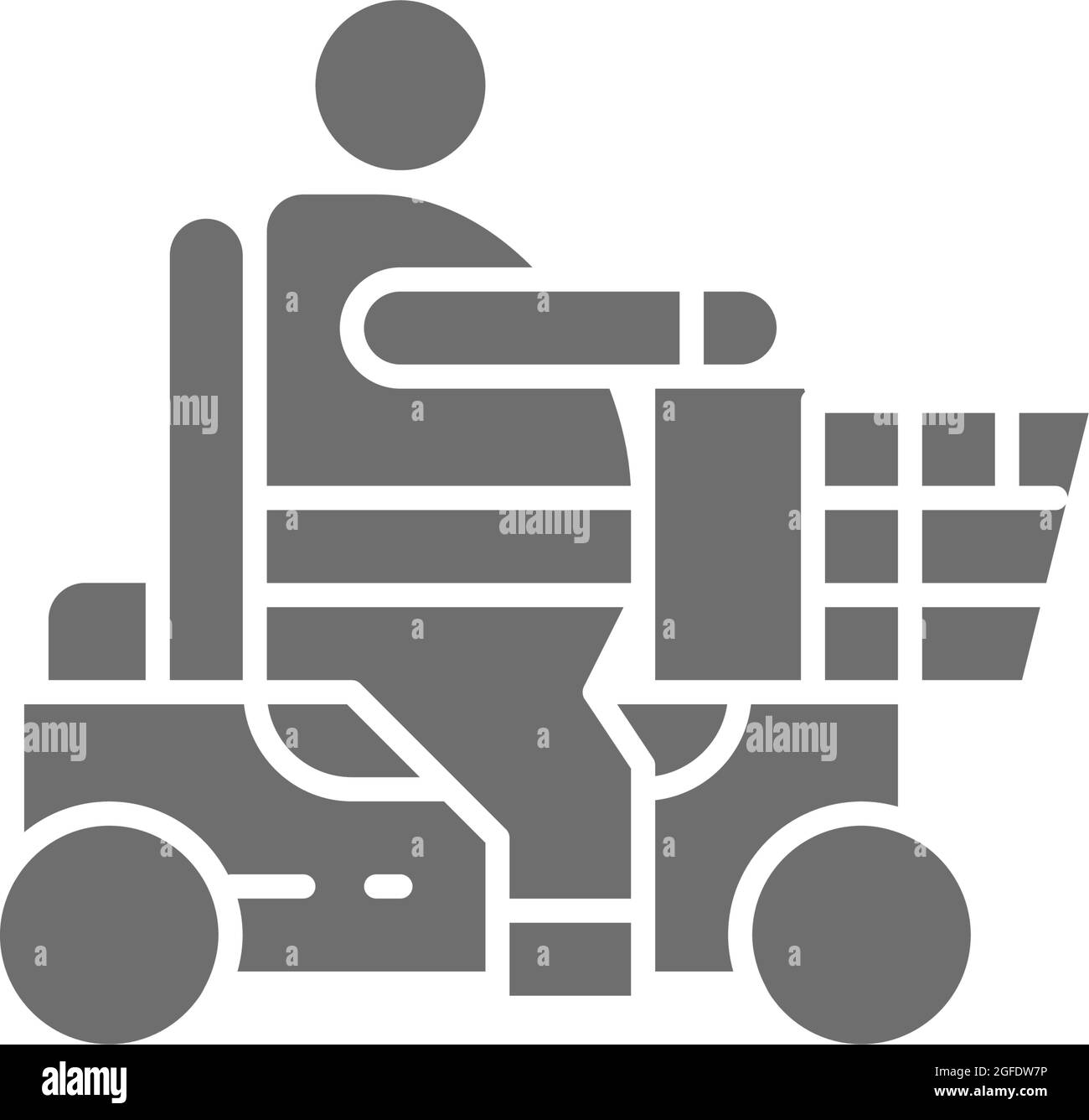 Wheelchair man fat Black and White Stock Photos & Images - Alamy