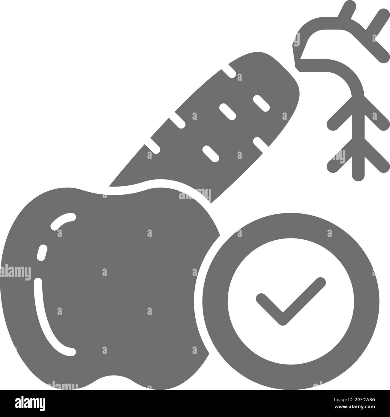 Diet, vegetables, fruits, proper nutrition grey icon Stock Vector Image ...