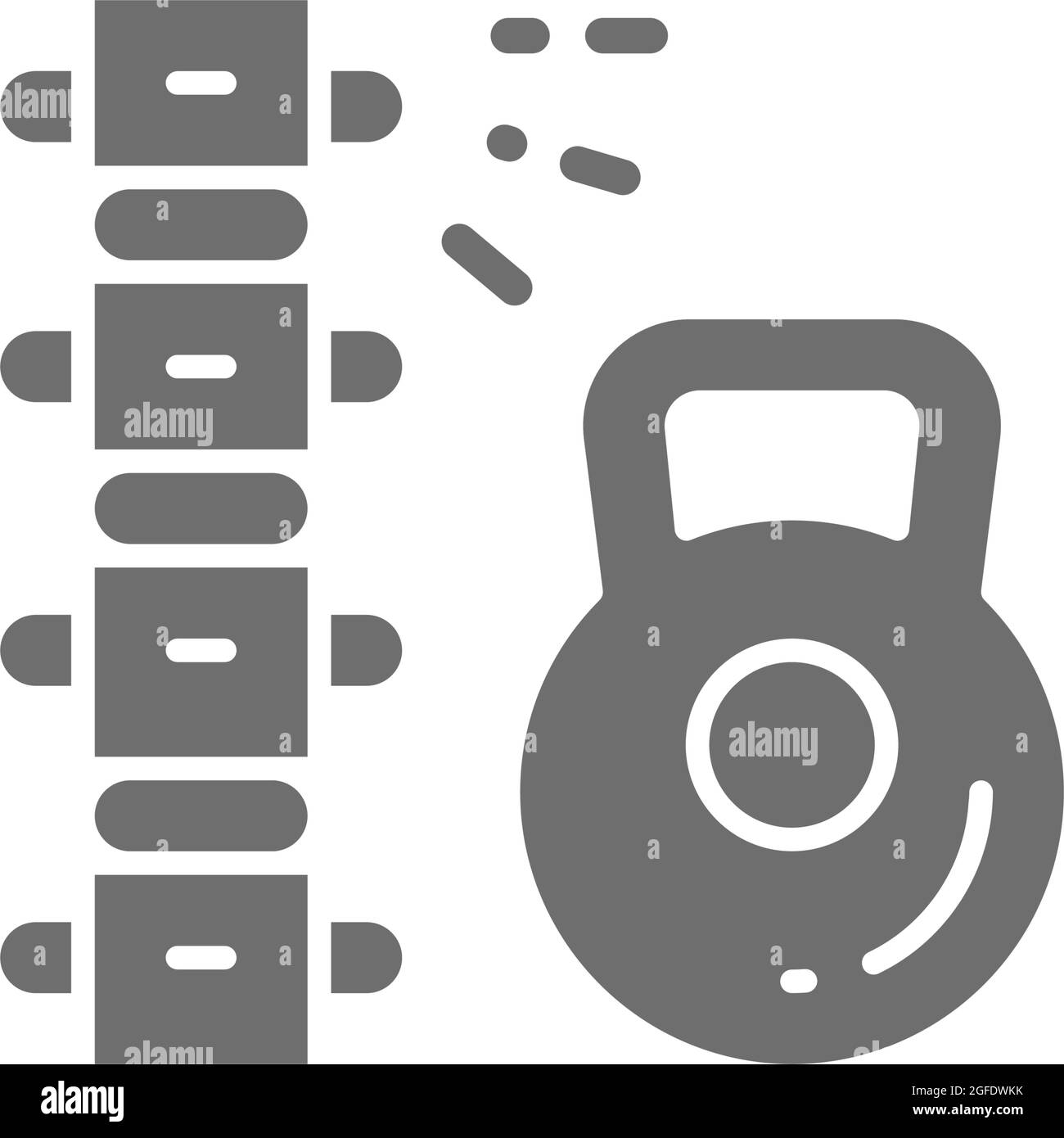 Back pain backache pictogram hi-res stock photography and images - Alamy