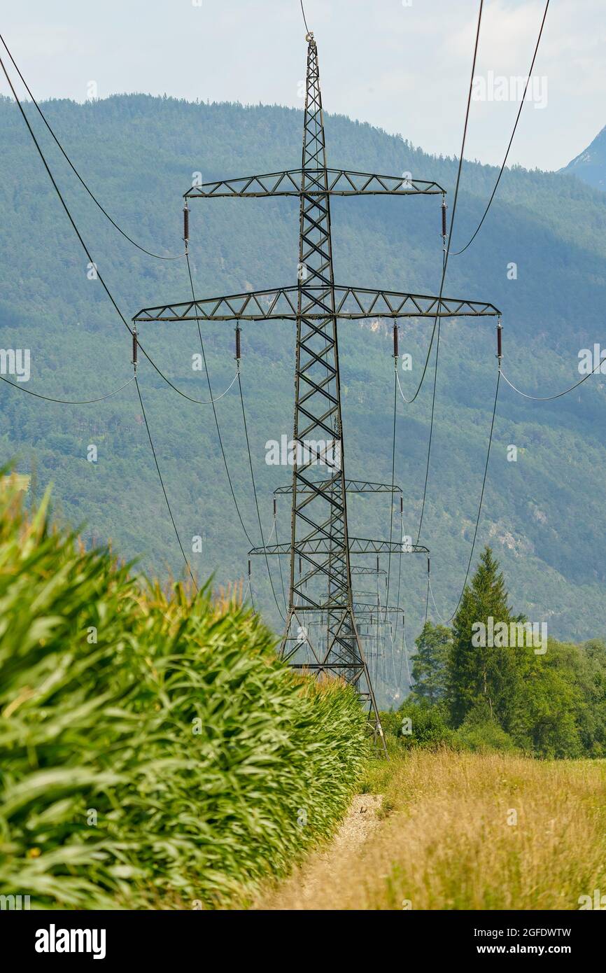Beautiful shot electric towers hi-res stock photography and images - Alamy