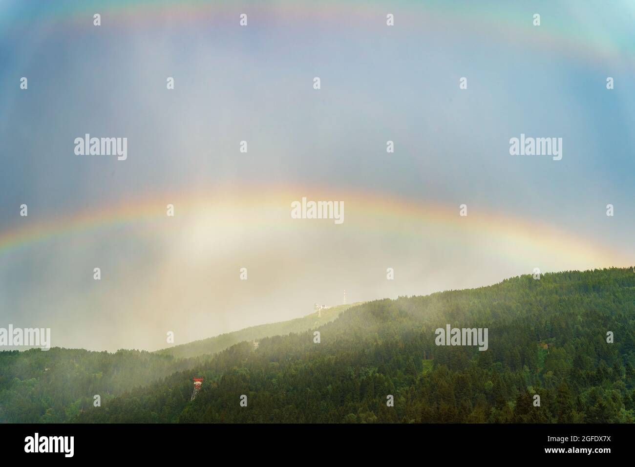 Mesmerizing scenery of rainbow Stock Photo - Alamy