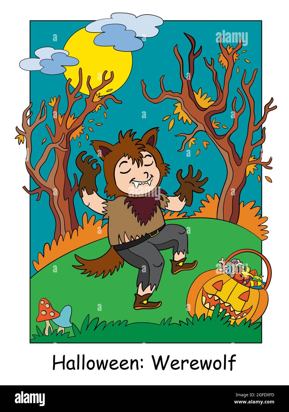 Halloween Werewolf Clipart