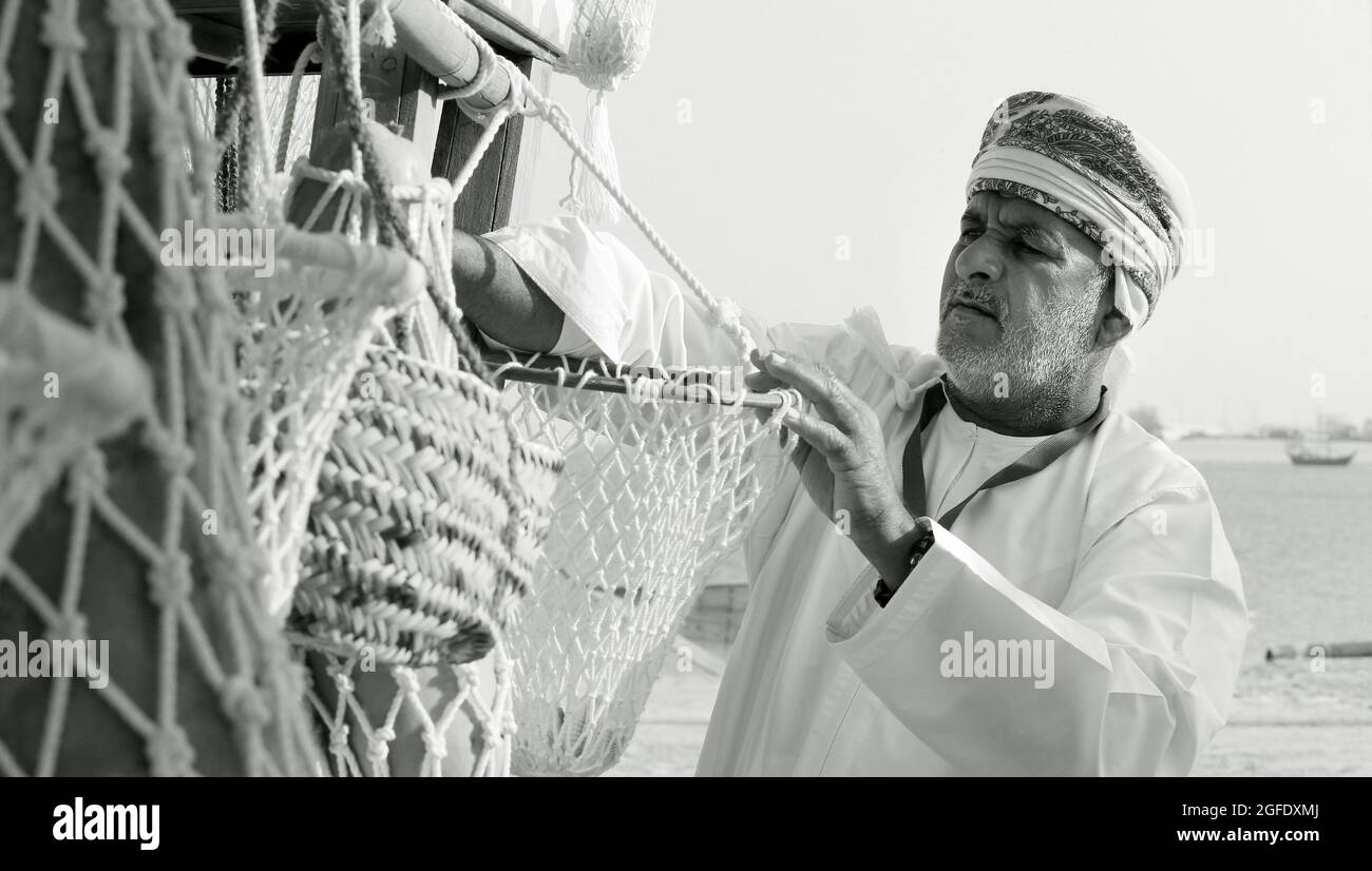 Traditional omani sailing ship hi-res stock photography and images - Alamy
