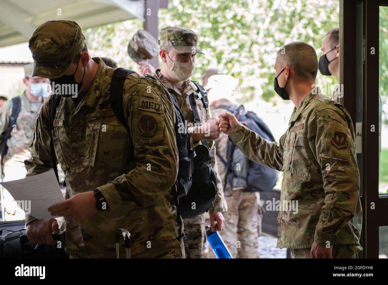 U.S. Air Force Col. Cory Baker, 48th Medical Group commander, wishes ...
