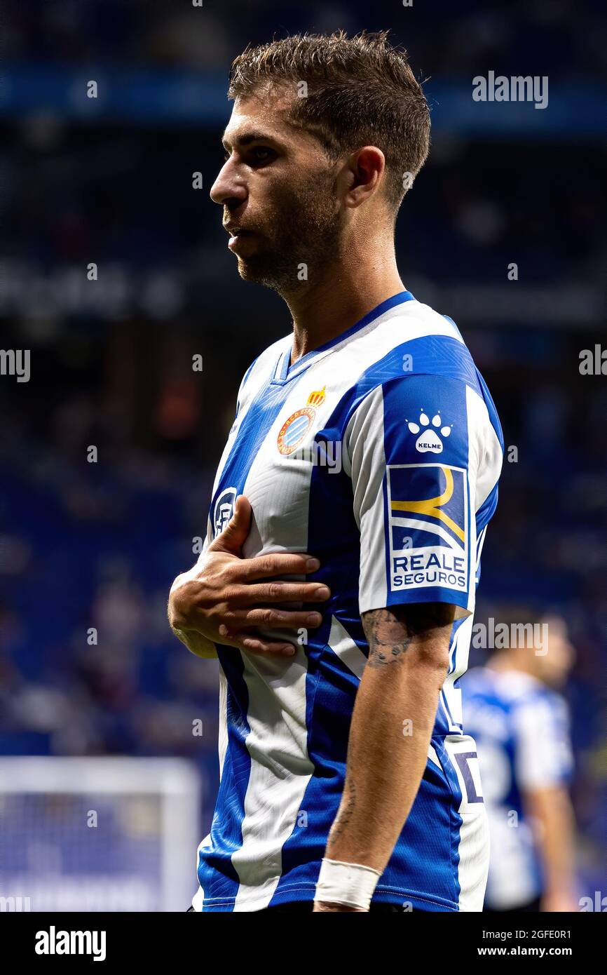 BARCELONA - AUG 21: Embarba during the La Liga match between RCD ...