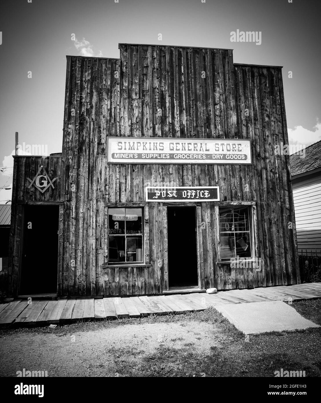 Old West Building Stock Photo - Alamy