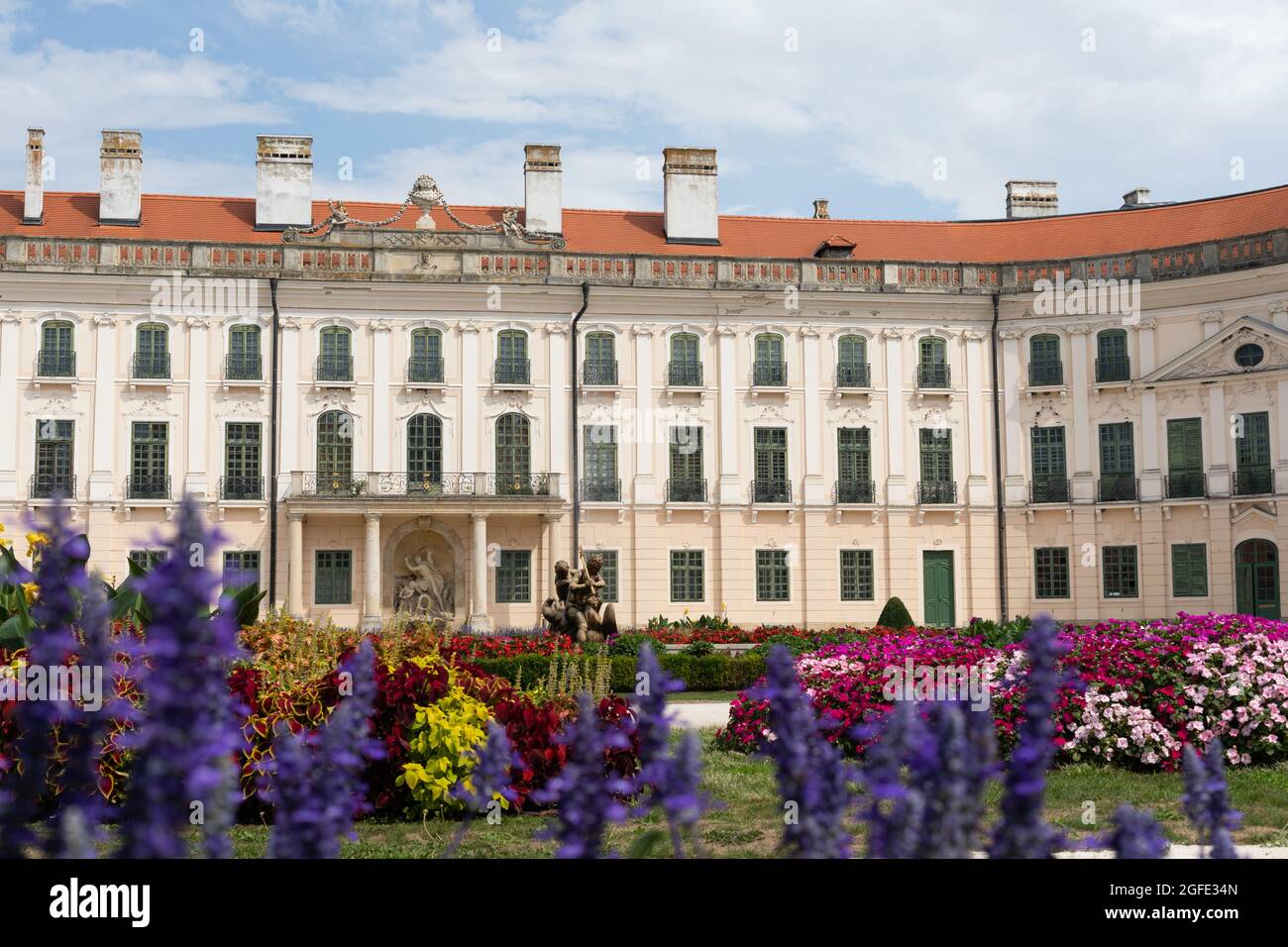 Picture of the famous Esterhazy Castle in Fertod, Hungary Stock Photo ...