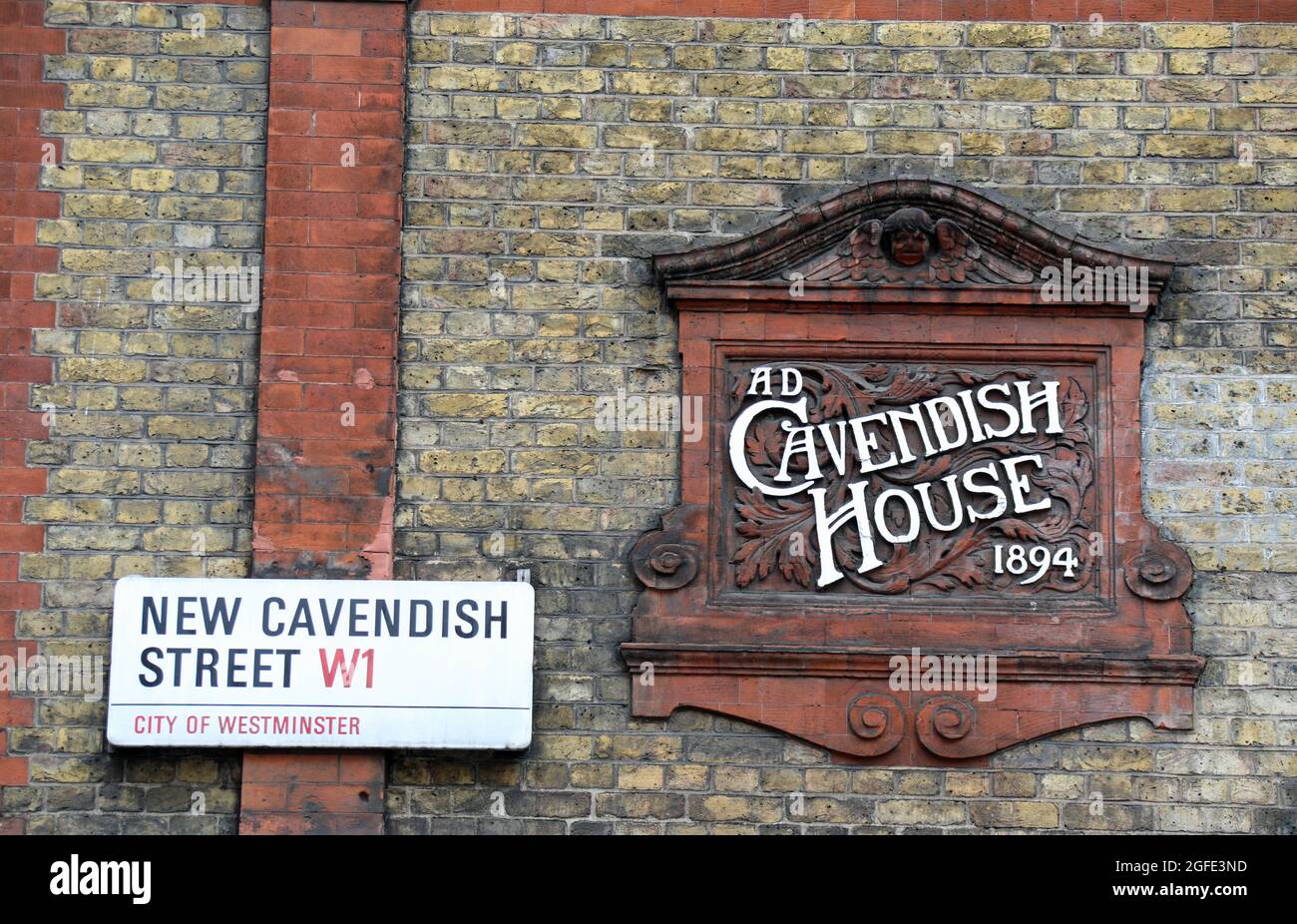 New Cavendish Street in the City of Westminster Stock Photo - Alamy