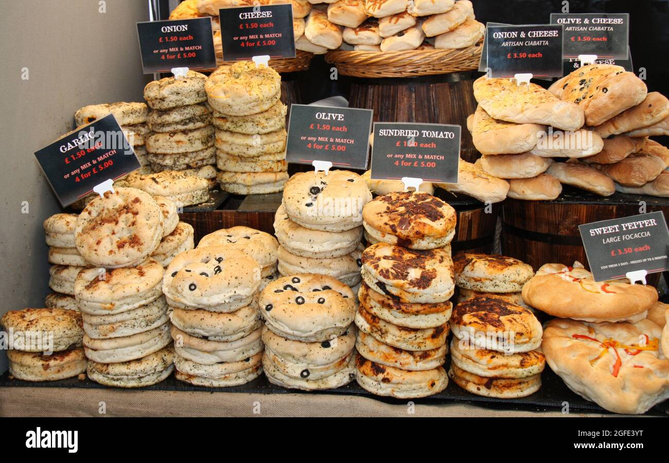 A Varied and Mixed Collection of Small Bread Loaves Stock Photo - Alamy