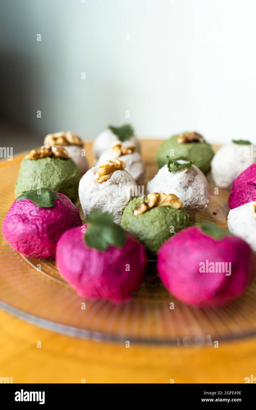 Pkhali traditional georgian food beetroot hi-res stock photography and ...