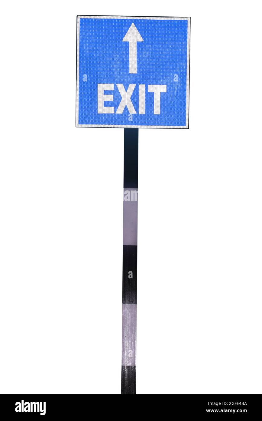 Exit sign on overhead hi-res stock photography and images - Alamy